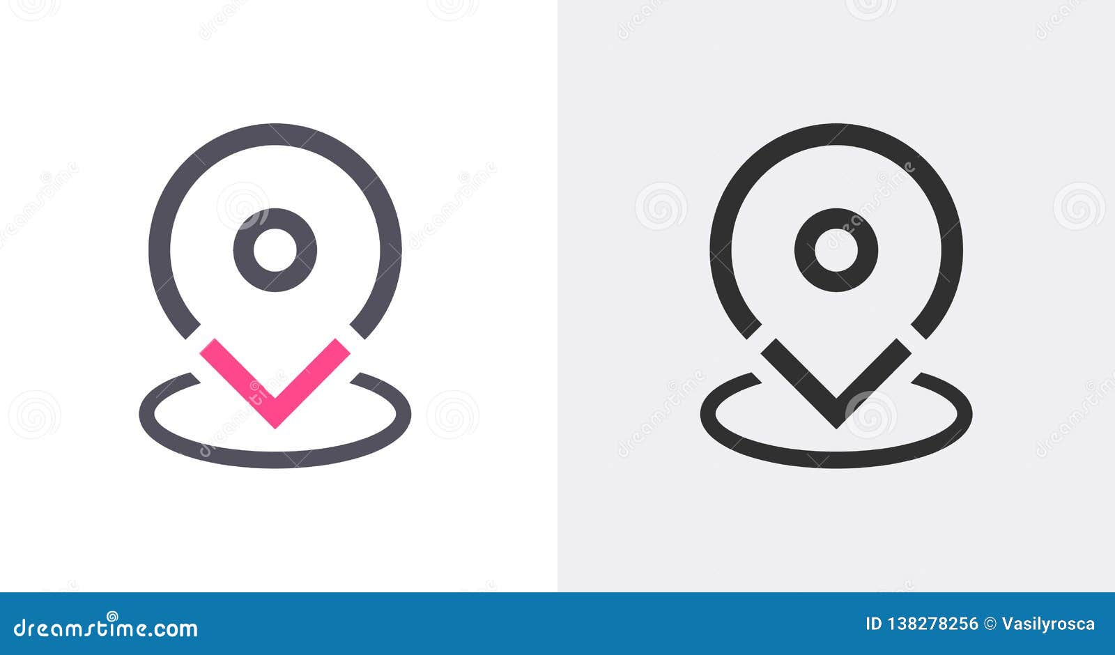 Map Pin Destination Icon. GPS Place Sign Flat Vector Marker Stock ...
