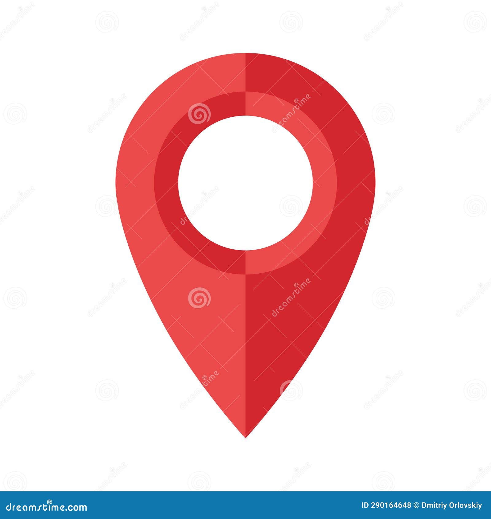 Map Pin Flat Design Style Modern Icon, Pointer Minimal Vector Symbol ...