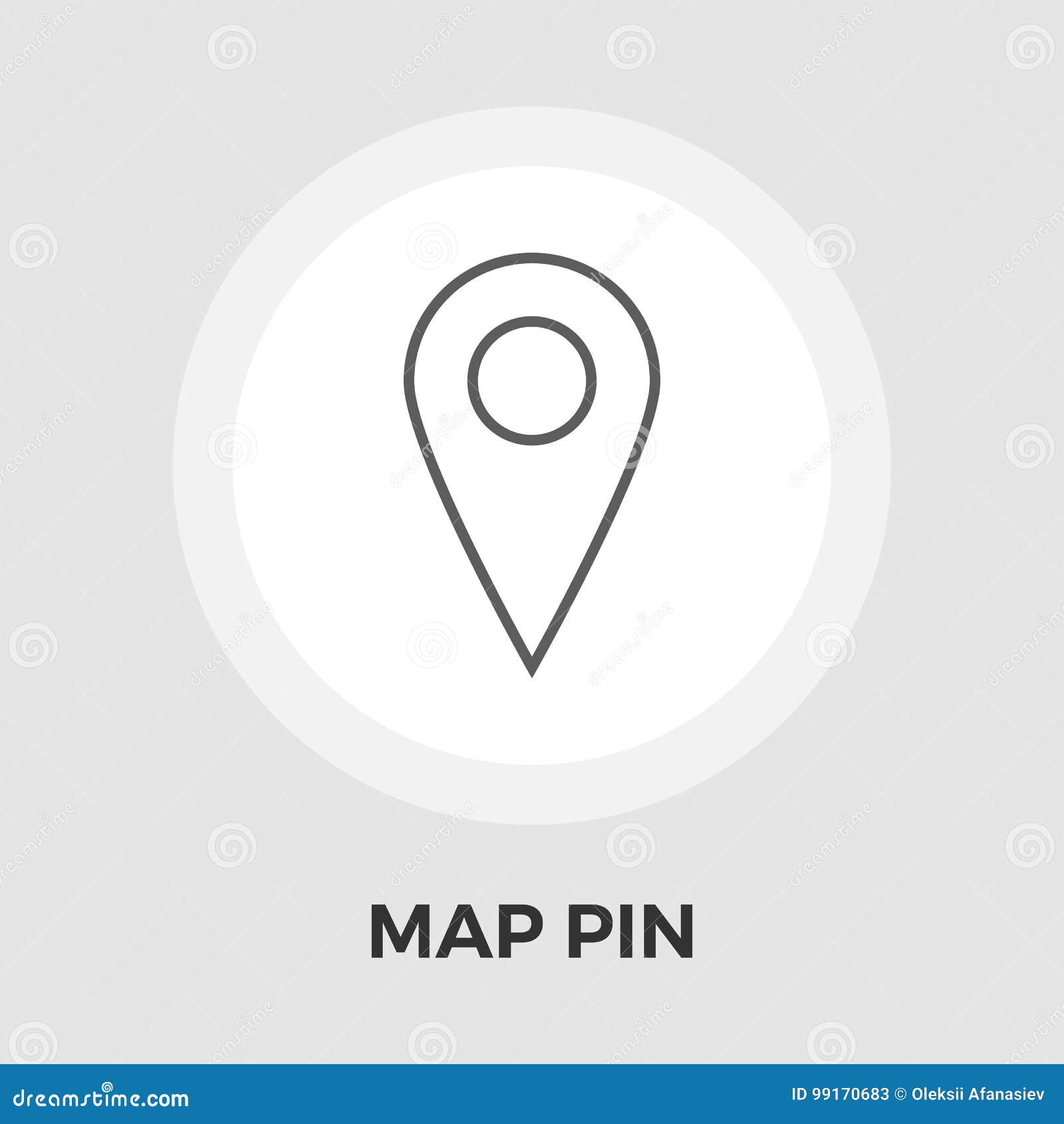 Map Pin Flat Icon stock vector. Illustration of commercial - 99170683
