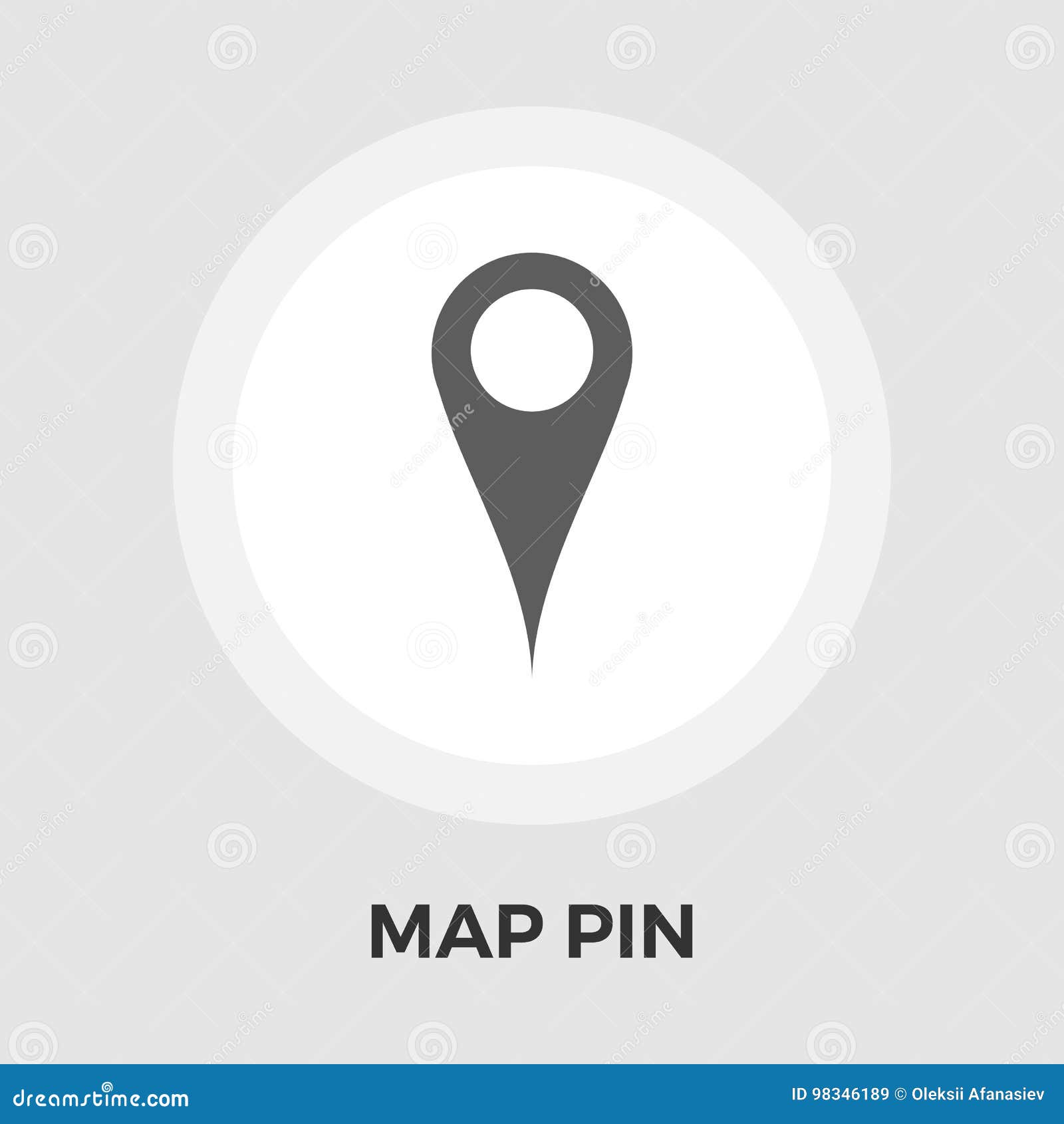 Map Pin Flat Icon stock vector. Illustration of position - 98346189