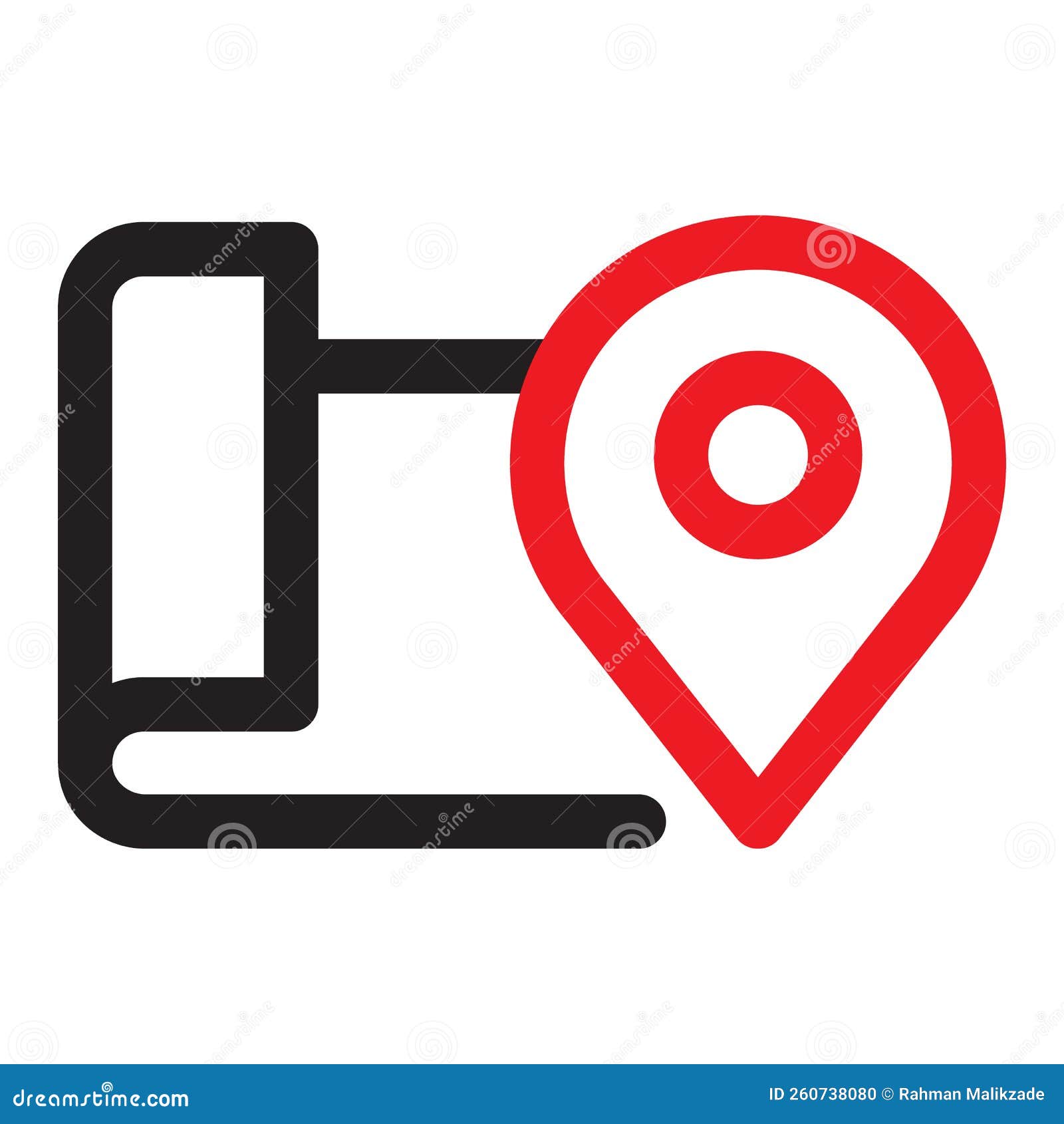 Map with Pin, Geo Locate, Pointer Icon. Maps and Navigation Vector ...