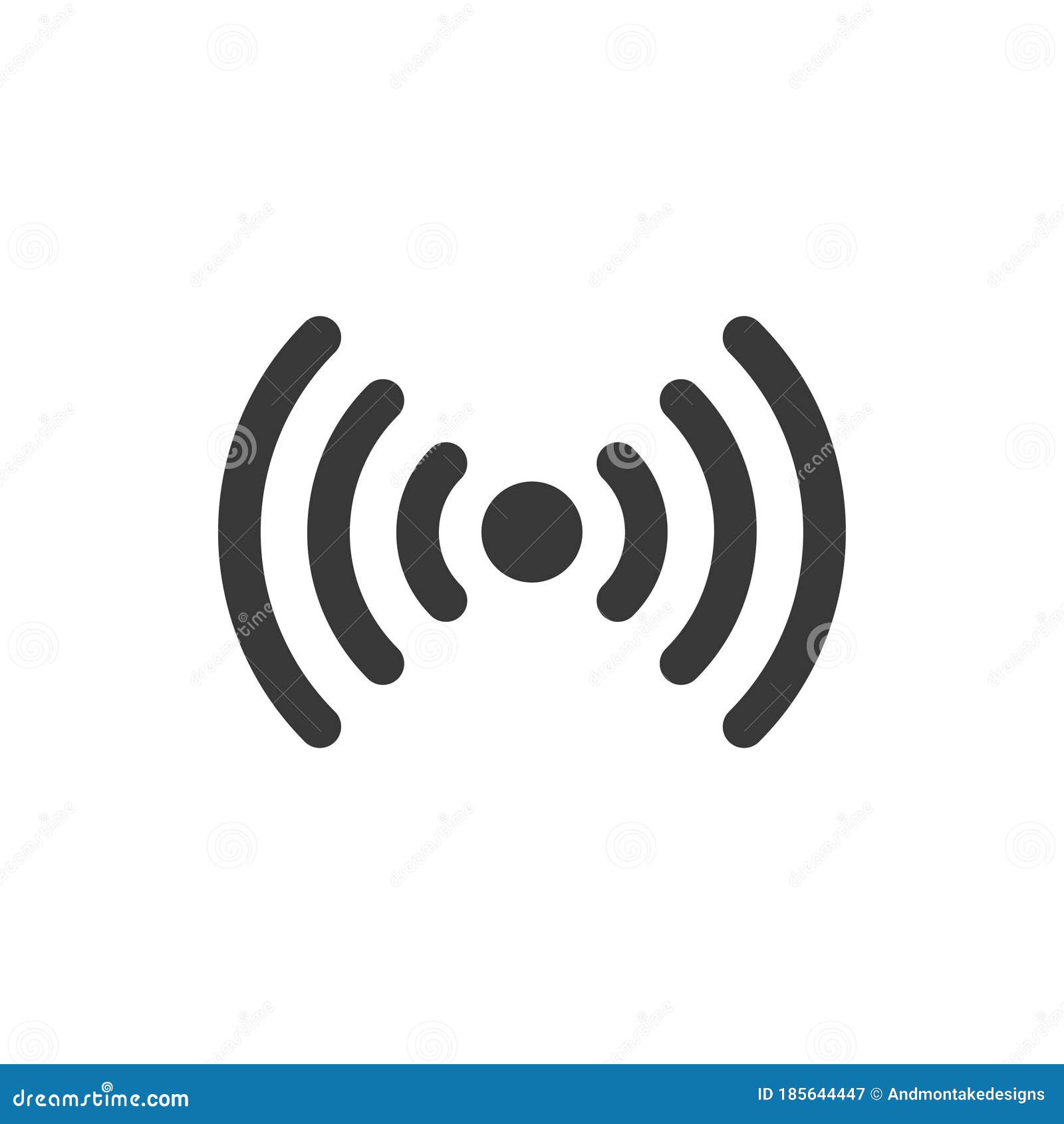 Signal Icon on White Background Stock Illustration - Illustration of ...