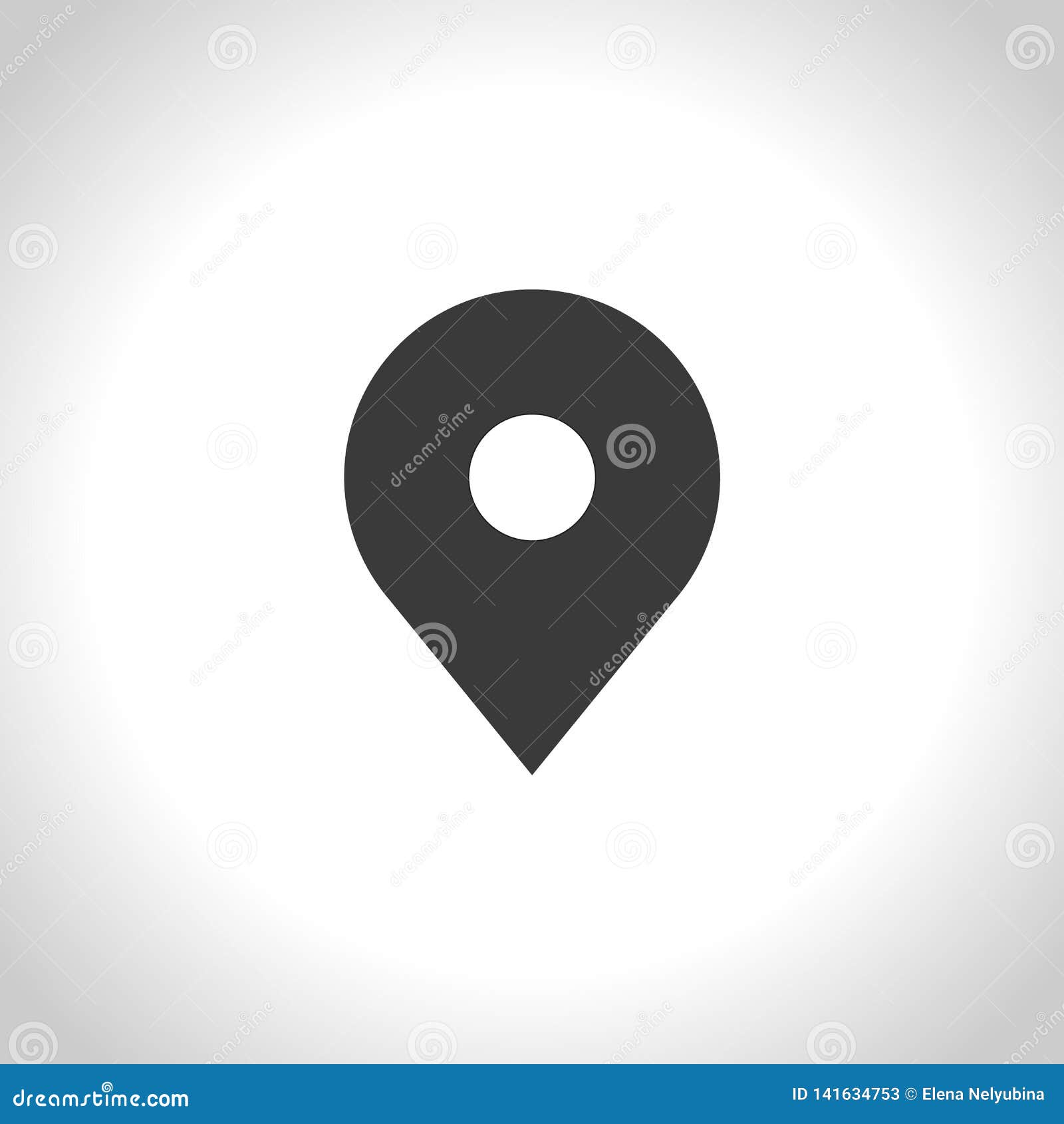 Map Pin Icon. Flat Design, Vector Illustration Stock Illustration ...