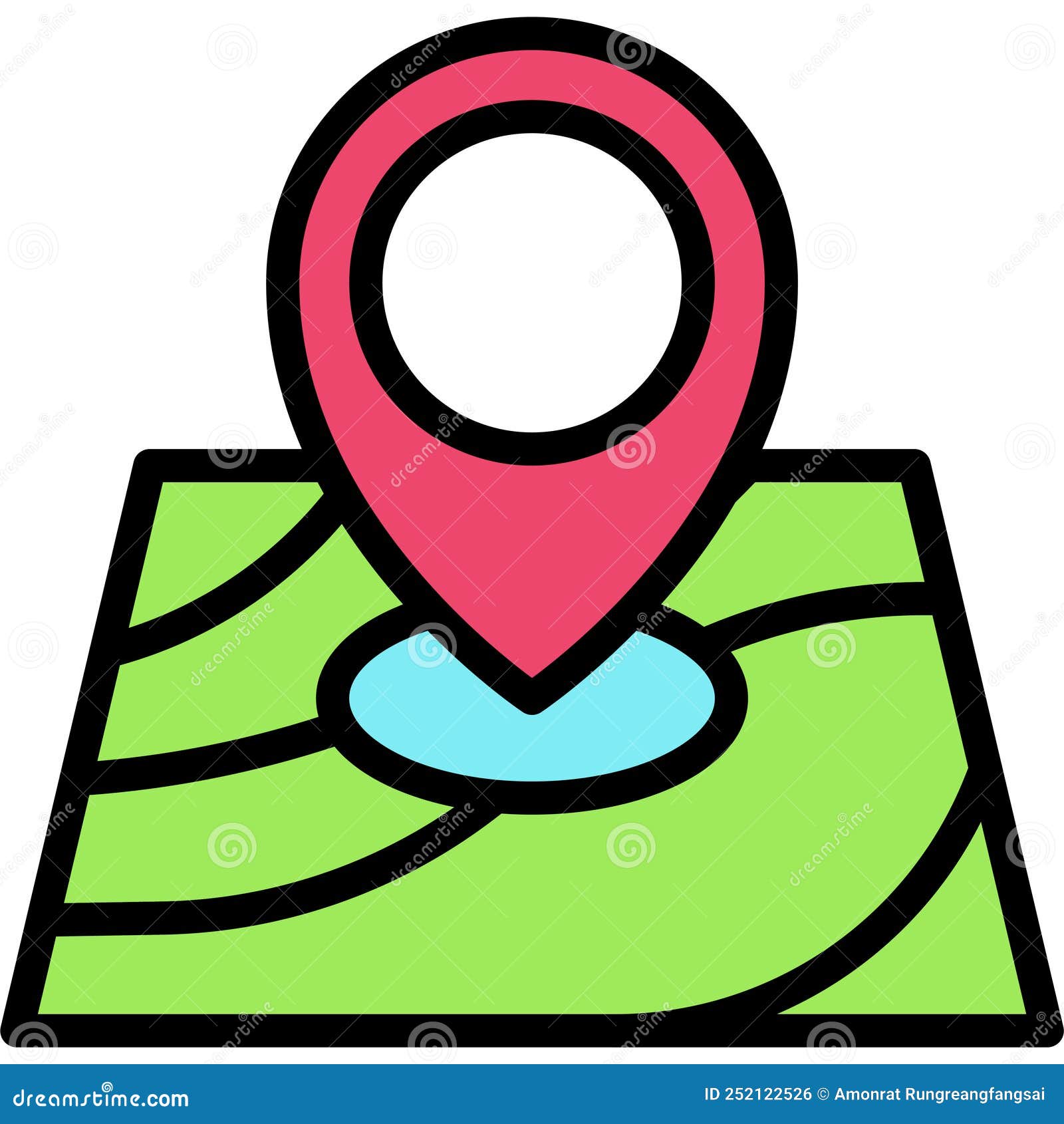 Map Pin Icon, Location Map and Navigation Vector Stock Vector ...