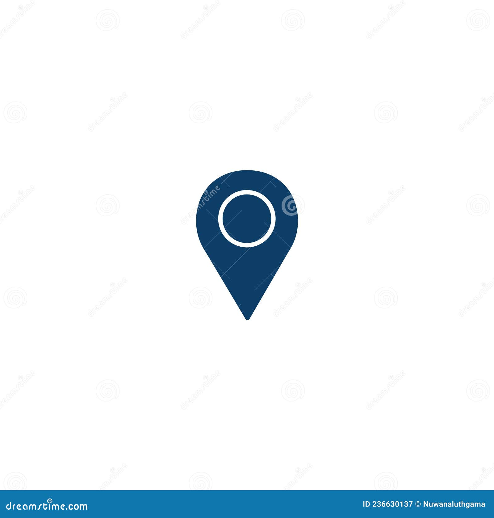 Blue Map Pin Icon, Map Pointer Sign Stock Vector - Illustration of ...