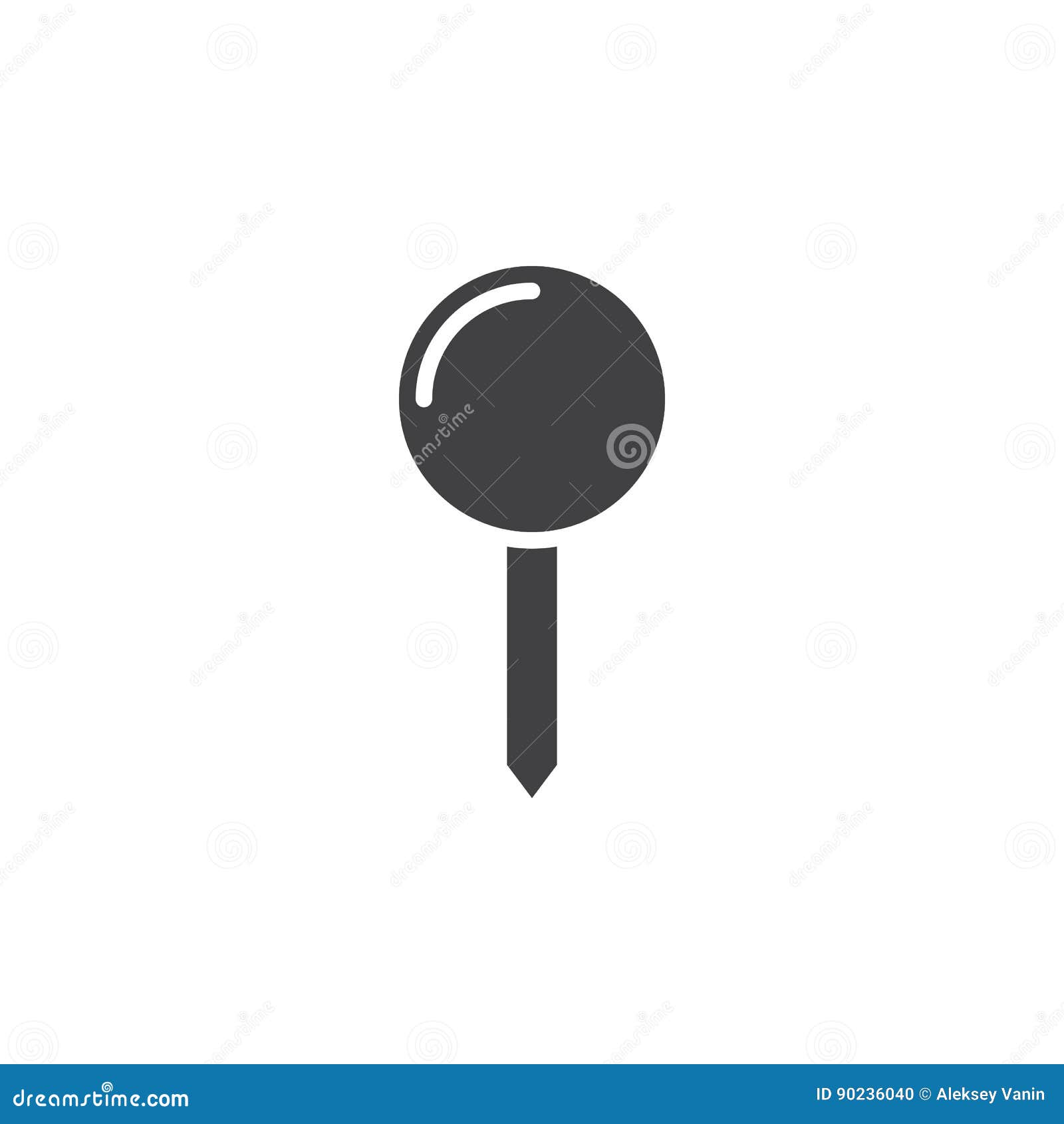 Map Pin Icon , Solid Logo Illustration, Pictogram Isolated Stock ...