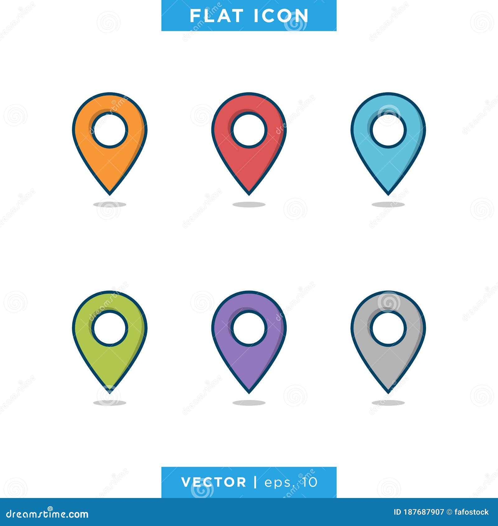 Map Pin Icon Vector Design Template. Stock Vector - Illustration of ...