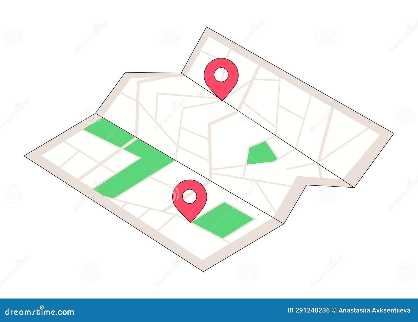 Map with a Pin Isolated on White. Fully Transparent Stock Vector ...