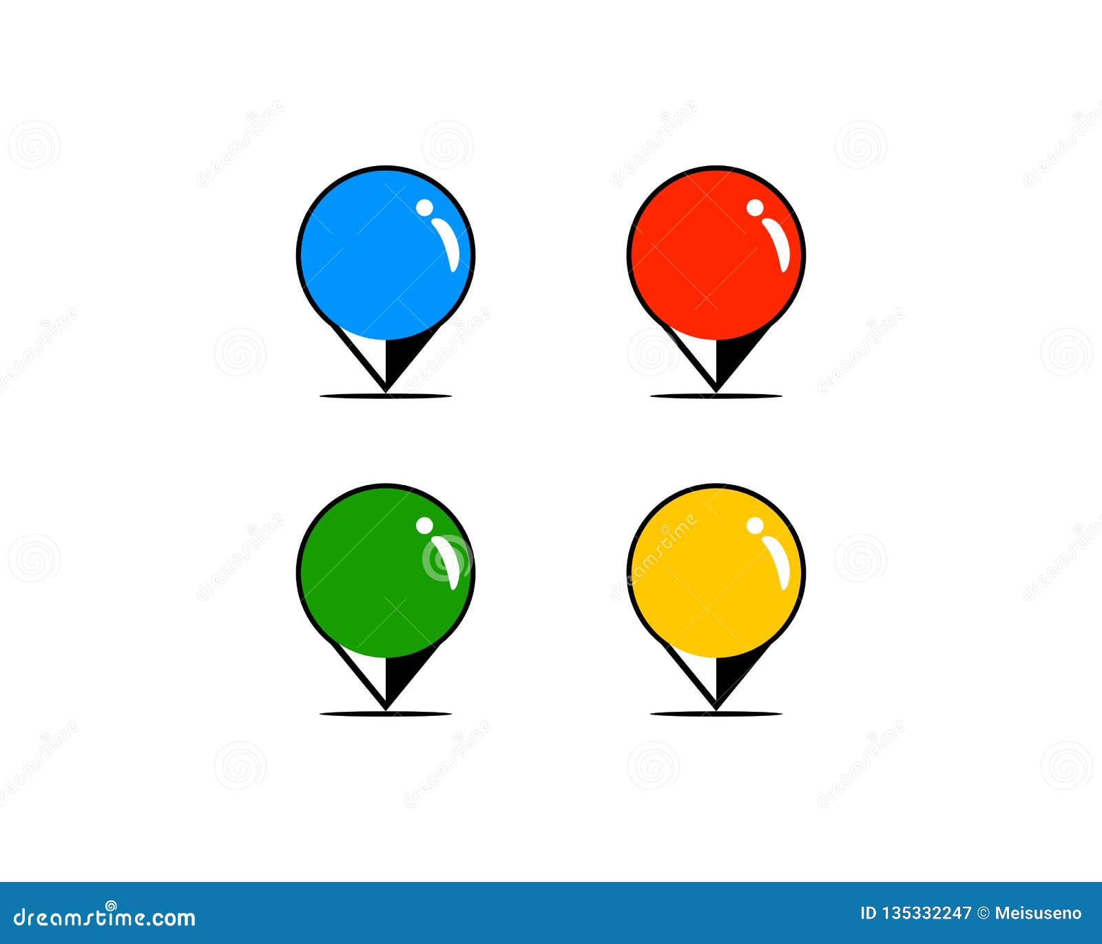 Map Pin Logo Design Element Stock Vector - Illustration of creative ...