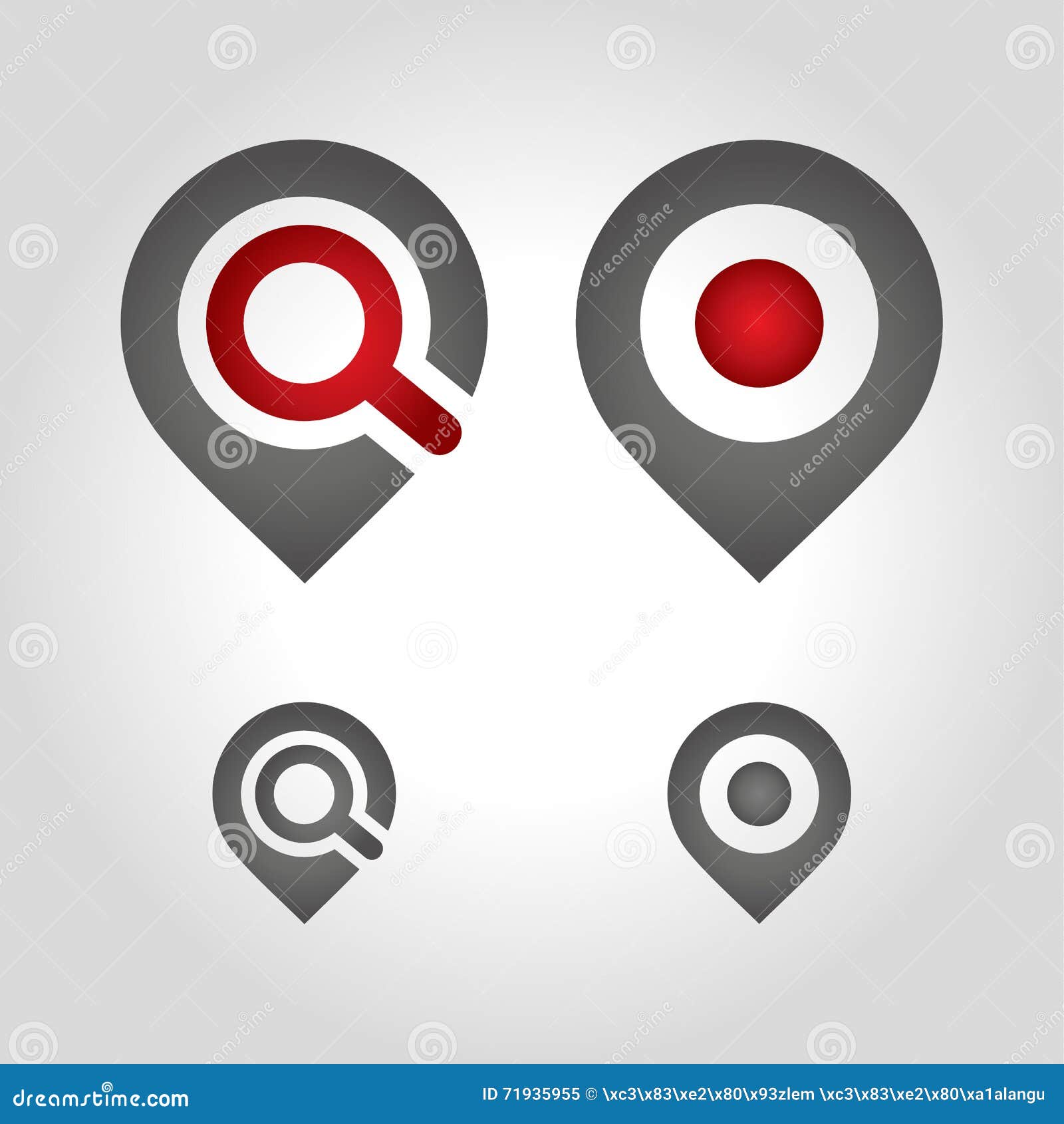 Map Pin Logo, Icon and Symbol Vector Illustration Stock Vector ...