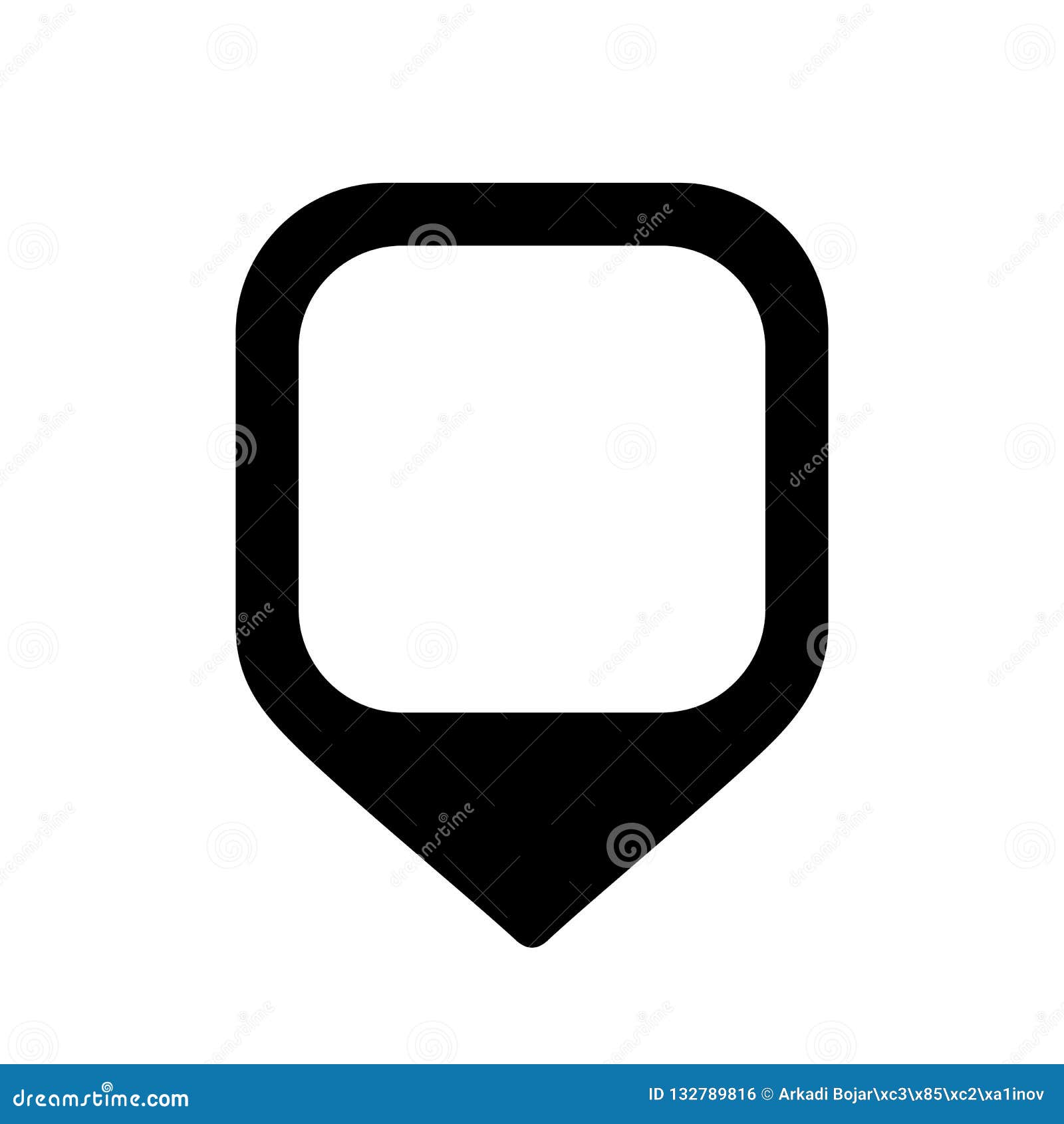 Map pin marker stock vector. Illustration of indicator - 132789816