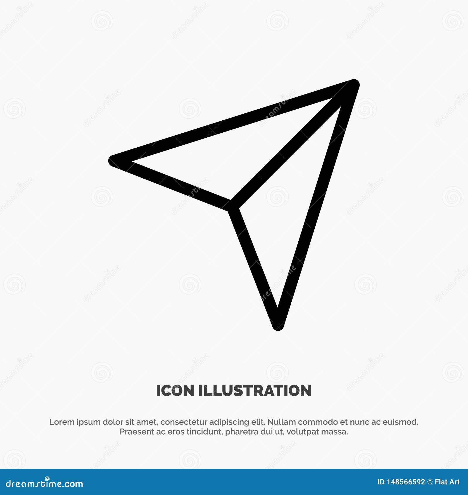 Map, Pin, Marker, Mail Line Icon Vector Stock Vector - Illustration of ...