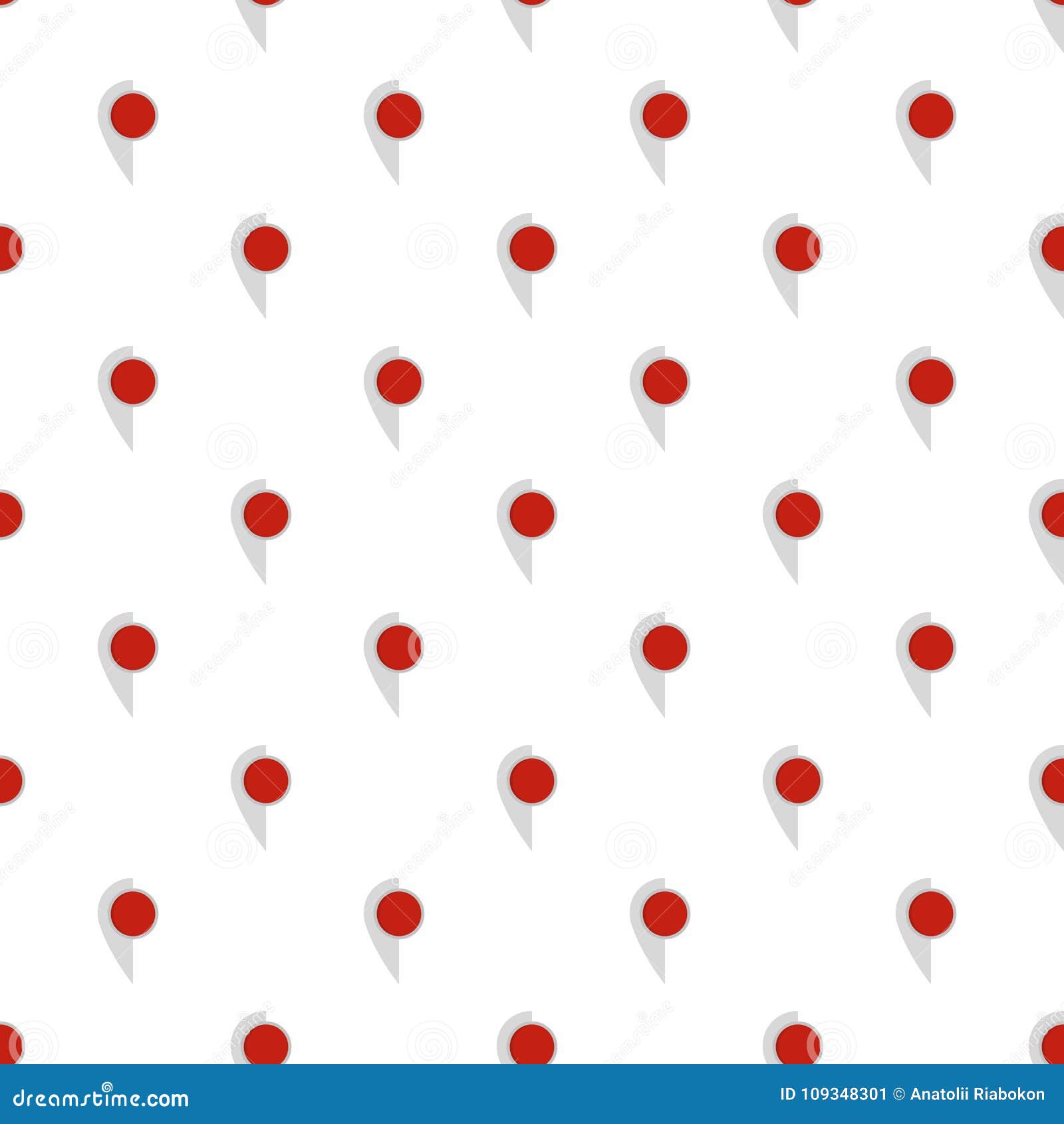 Map pin pattern seamless stock vector. Illustration of pinned - 109348301