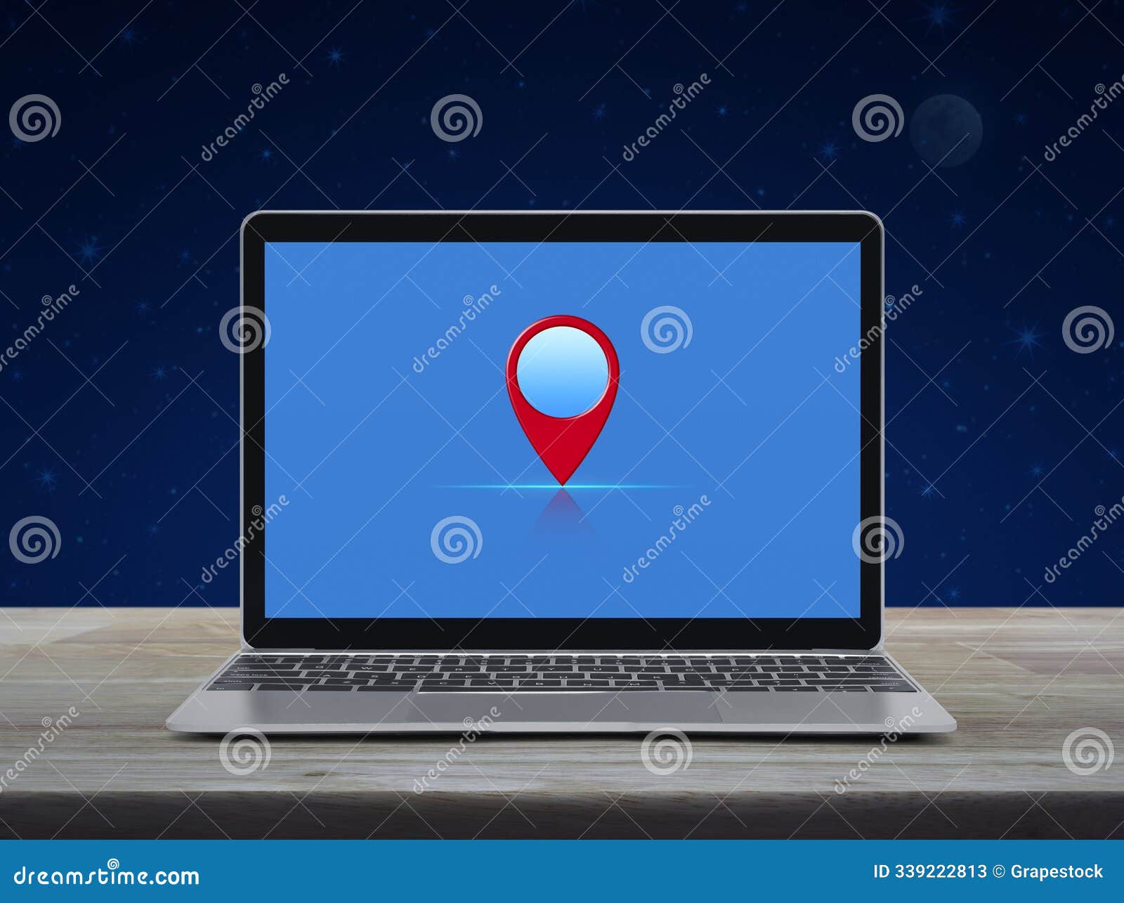 Technology Map Pointer Navigation Online Concept Stock Image - Image of ...