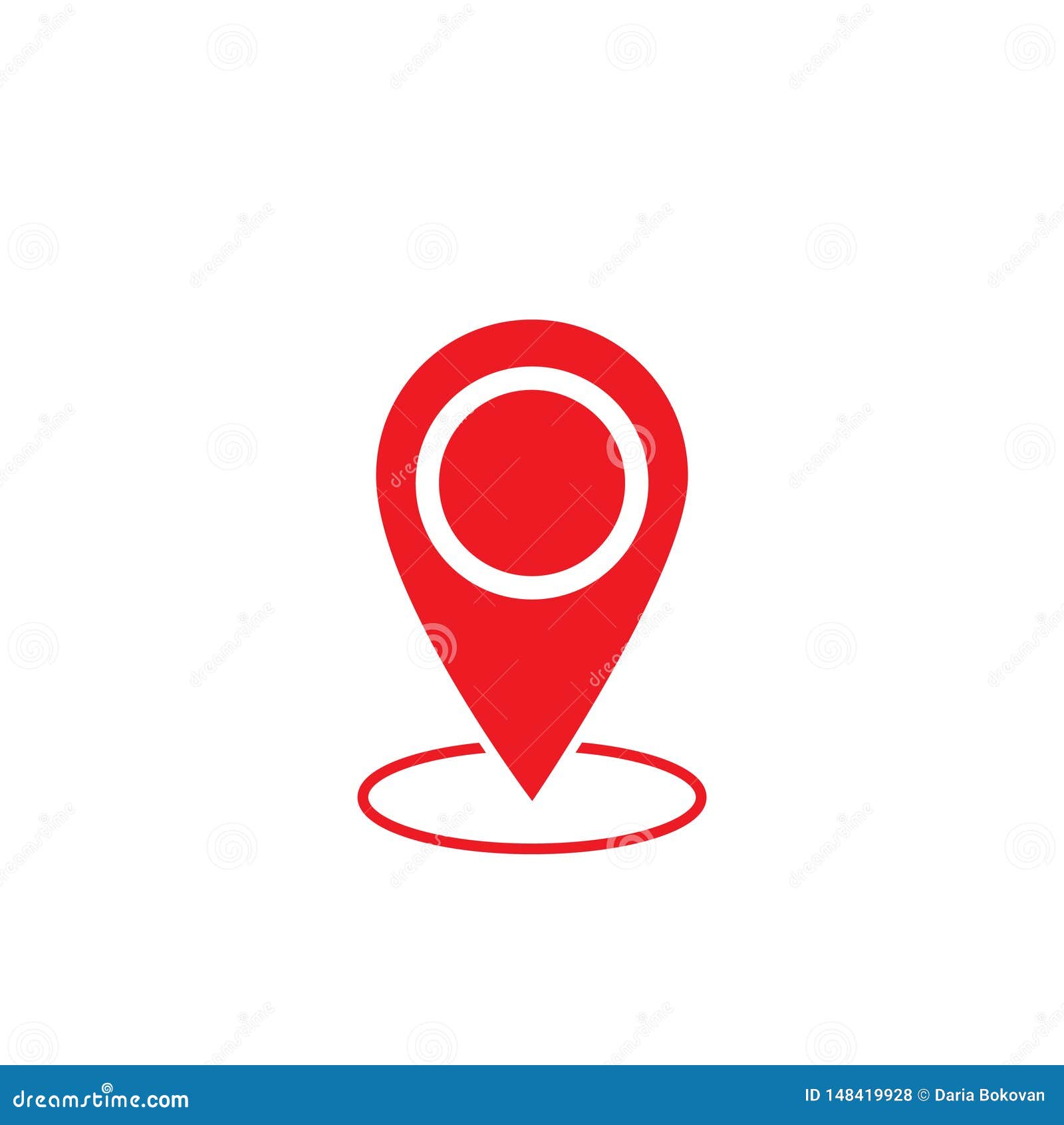 Map pin vector icon stock illustration. Illustration of distance ...