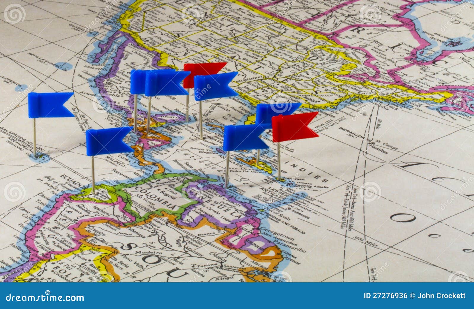 Map with Pins stock photo. Image of antique, pins, places - 27276936