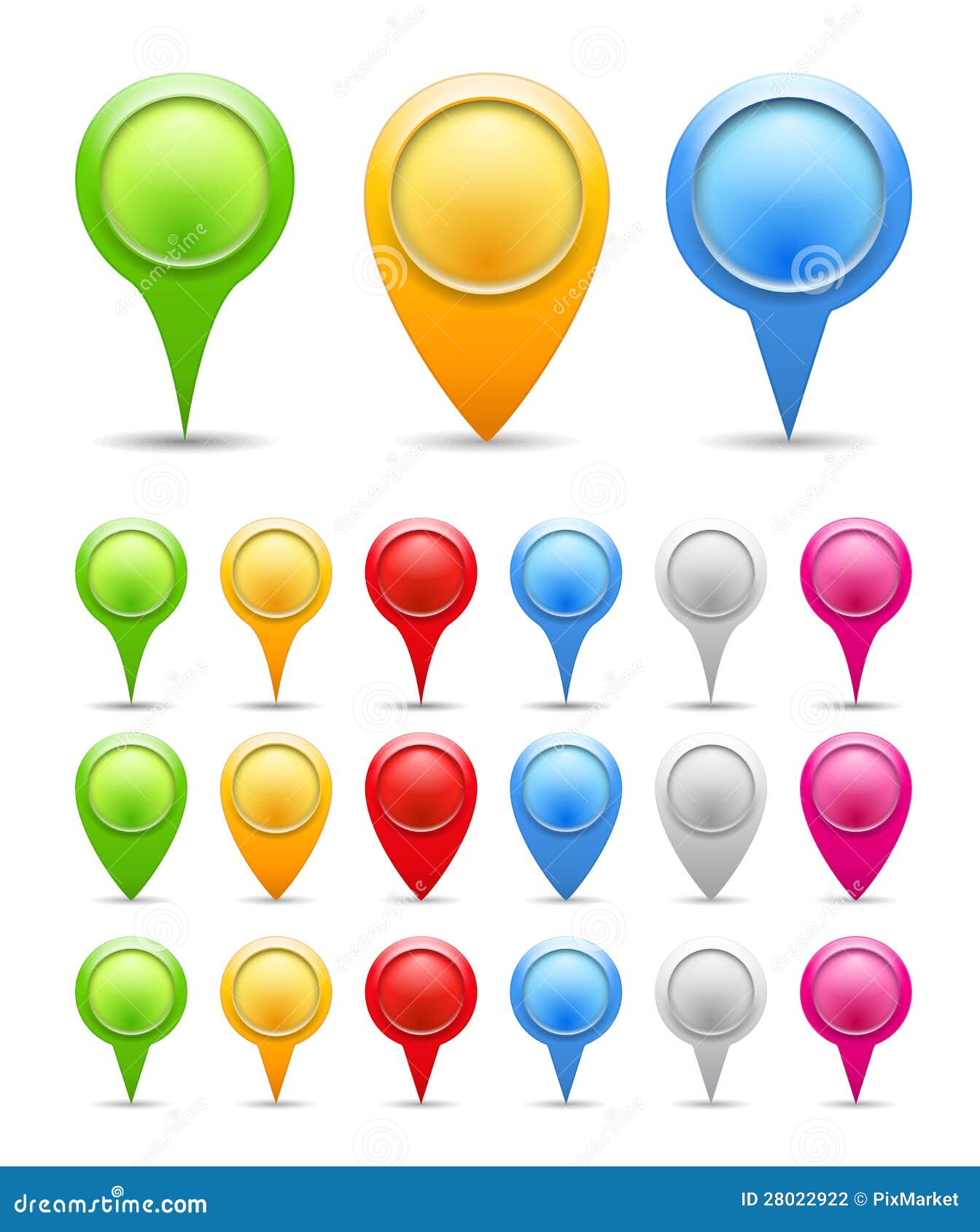 Map Pins stock vector. Illustration of travel, road, arrow - 28022922