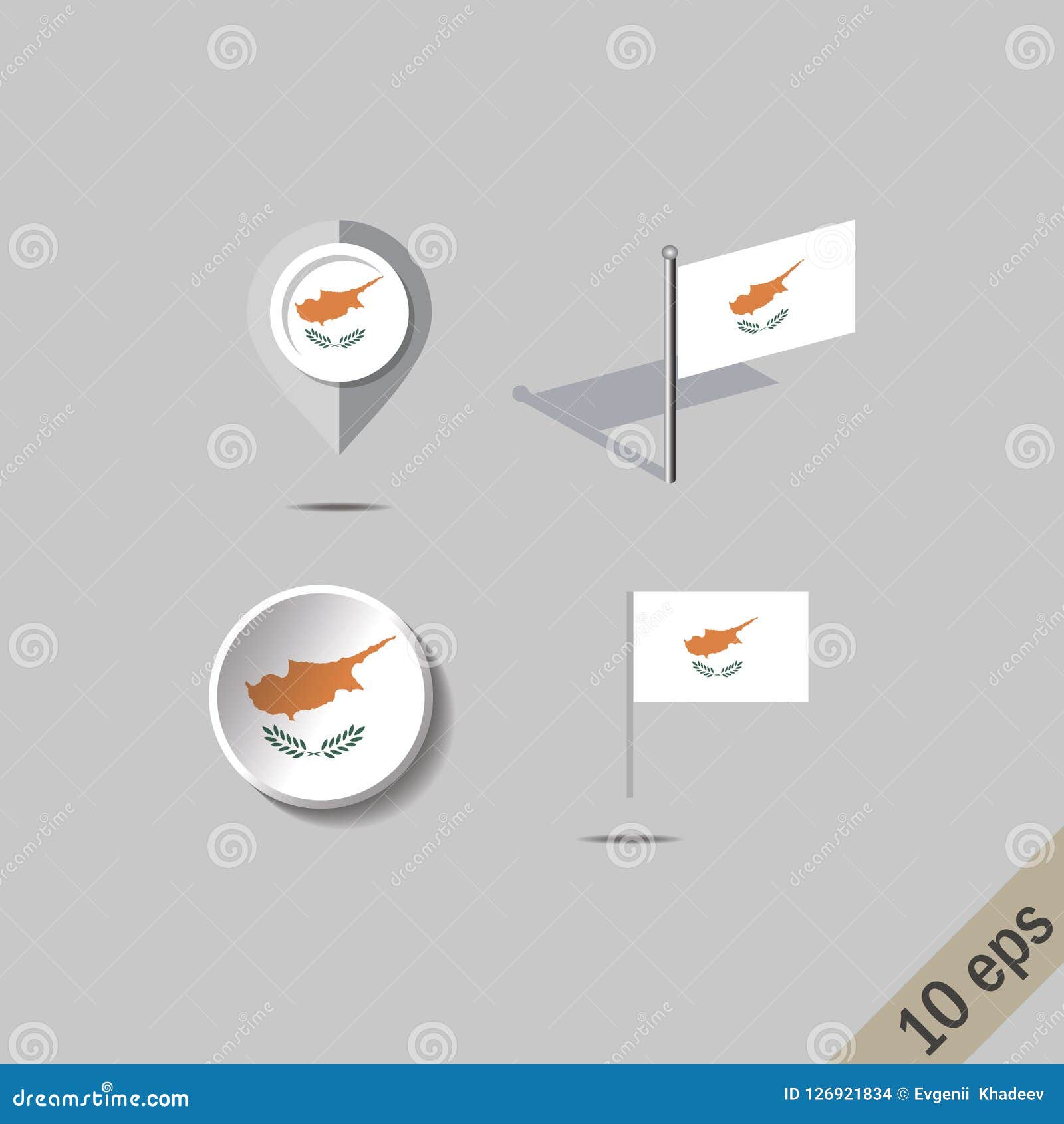 Map Pins with Flag of CYPRUS Stock Vector - Illustration of concept ...