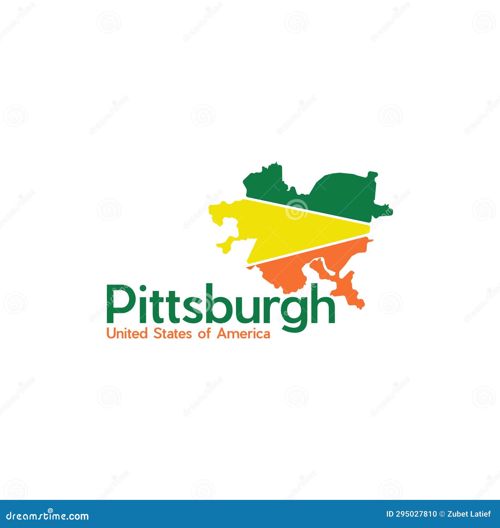 Pittsburgh City Map Vector | CartoonDealer.com #139291241
