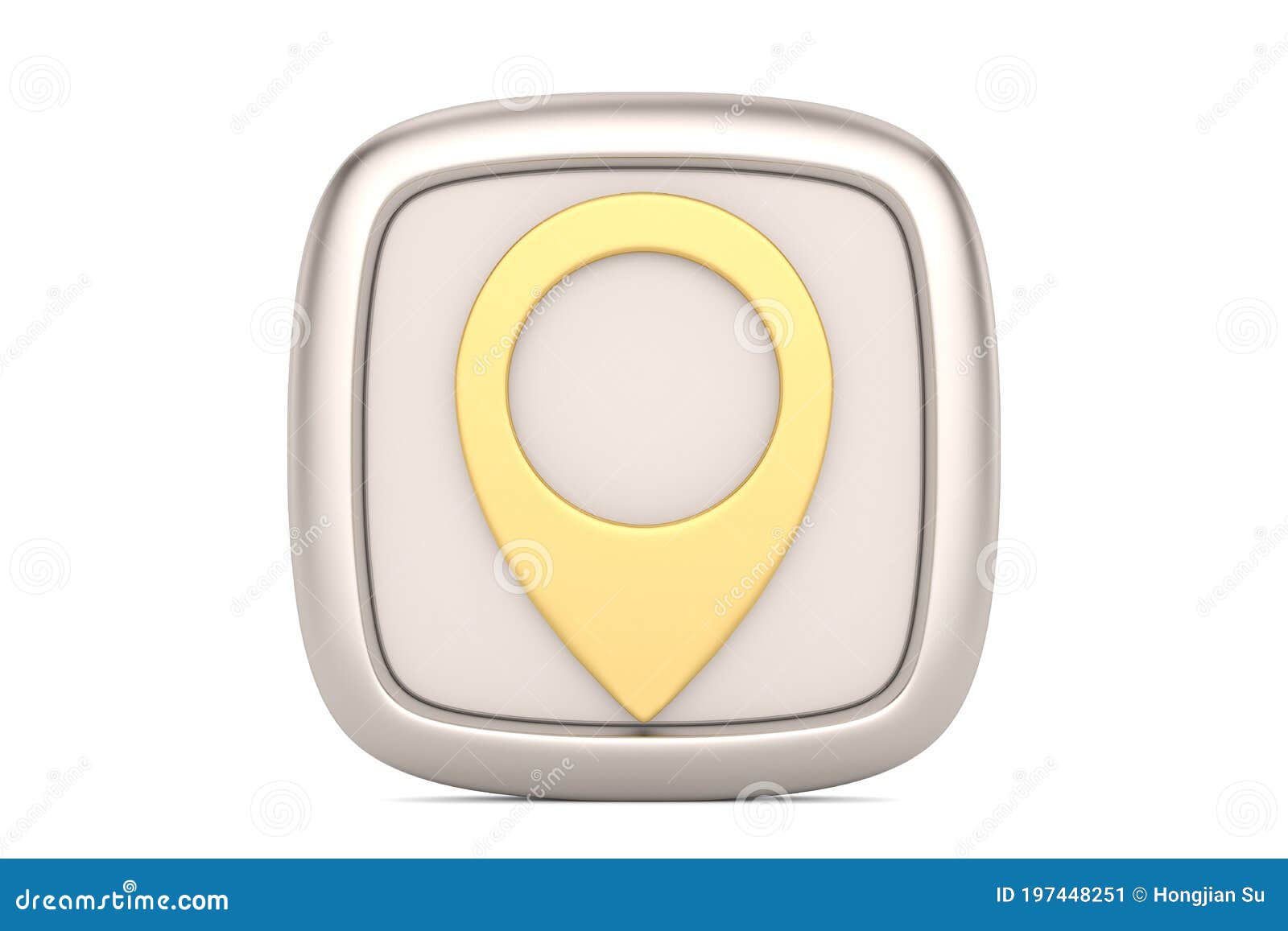 Map Point 3D Icon Isolated on White Background, 3D Render. 3D ...