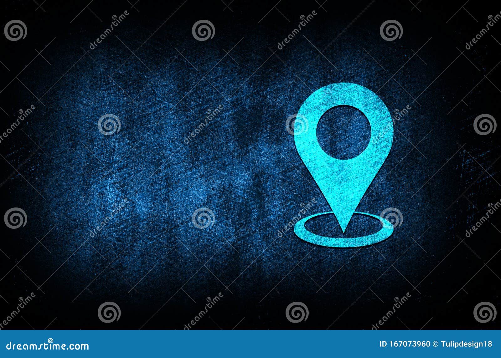 Map Point Icon Abstract Blue Background Illustration Digital Texture ...
