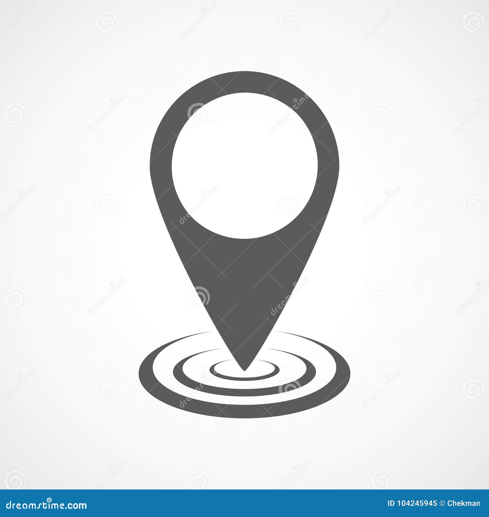 Map Point Icon. Vector Illustration. Stock Illustration - Illustration ...
