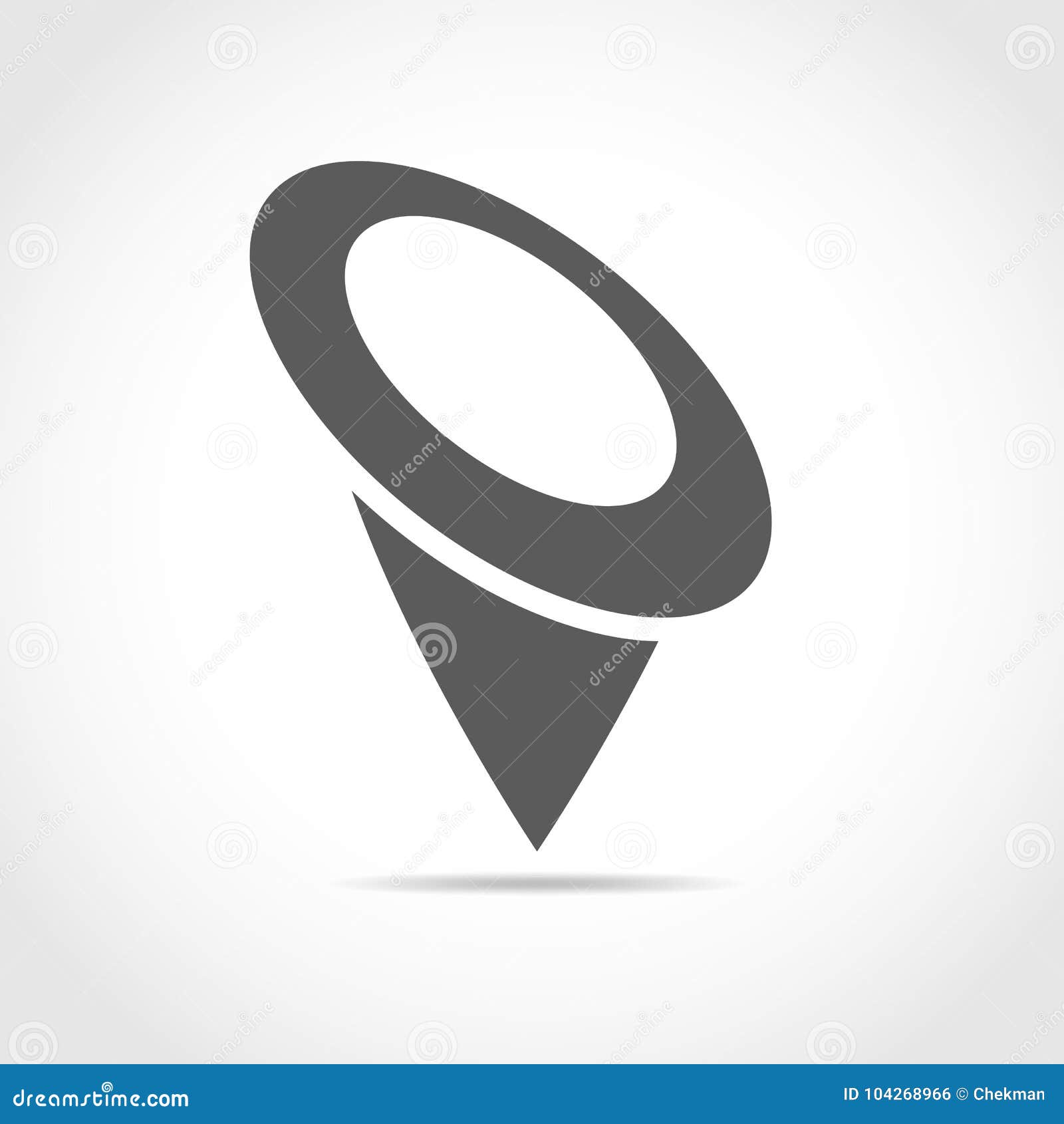 Map Point Icon. Vector Illustration. Stock Illustration - Illustration ...
