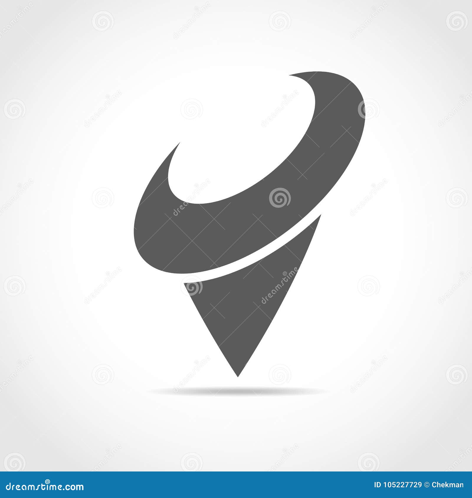 Map Point Icon. Vector Illustration. Stock Illustration - Illustration ...