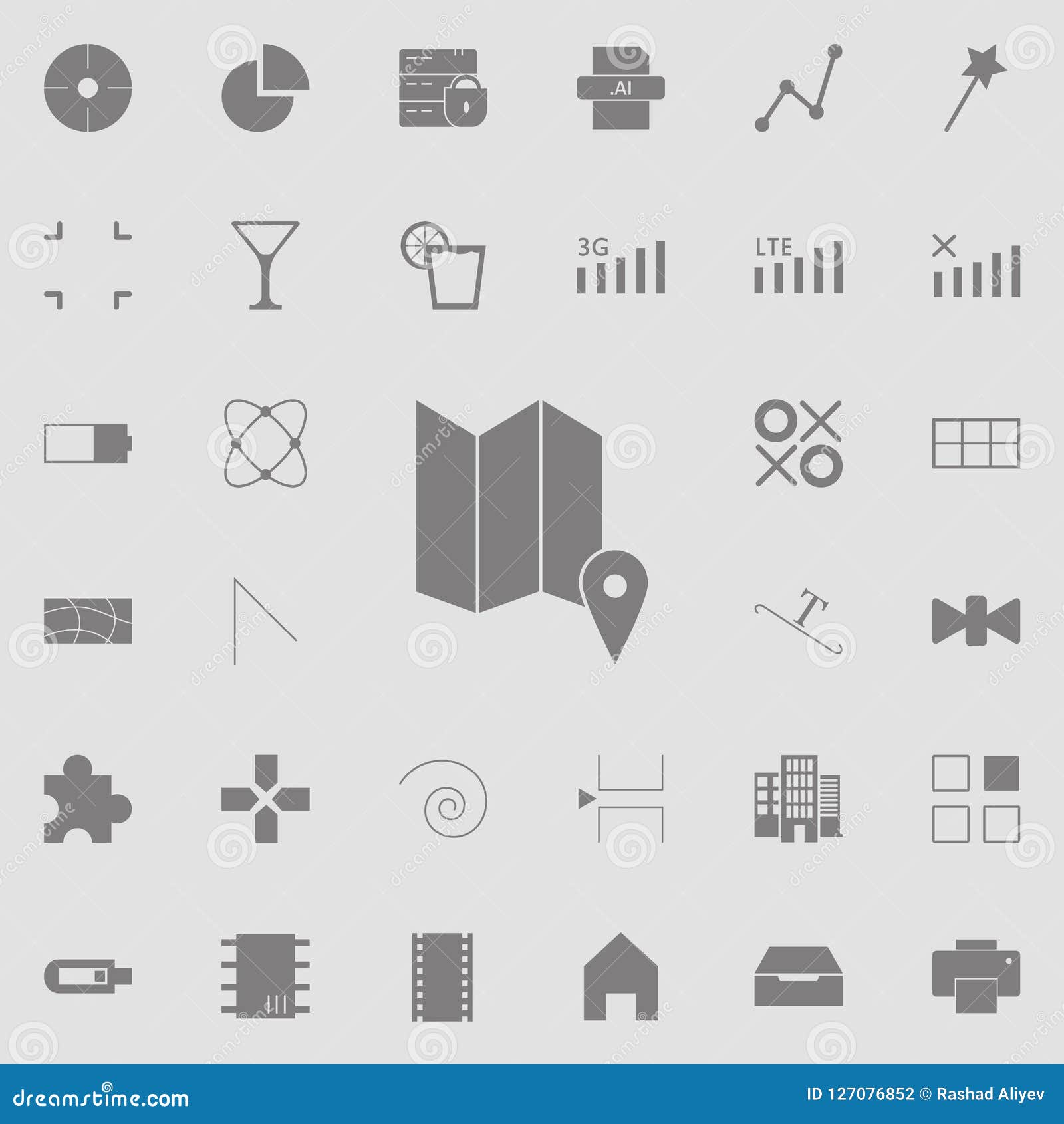 Map Point Icon. Web Icons Universal Set for Web and Mobile Stock ...