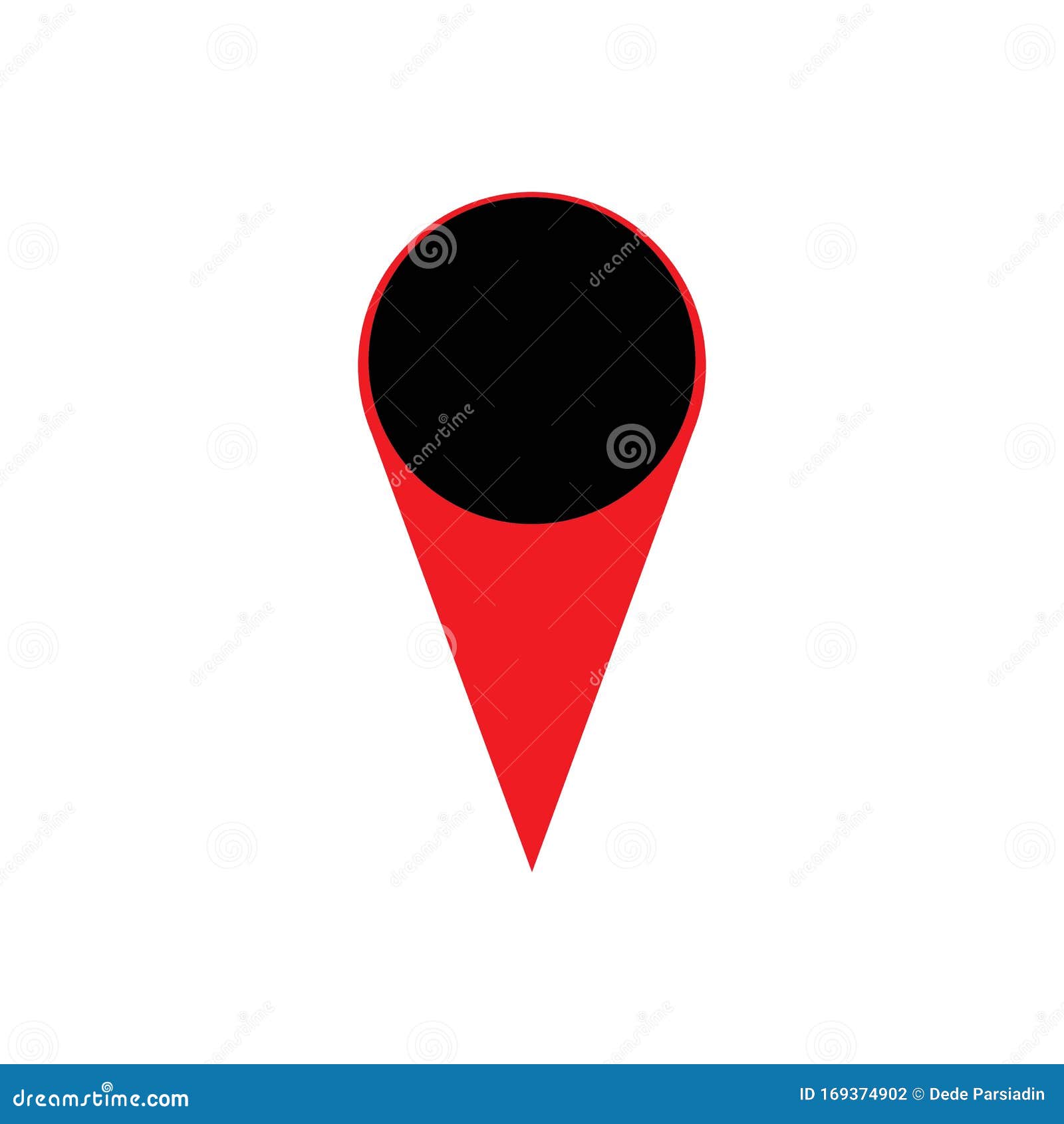 Map Point Location Pin Vector Icon for Mapping and Satellite Allocation ...