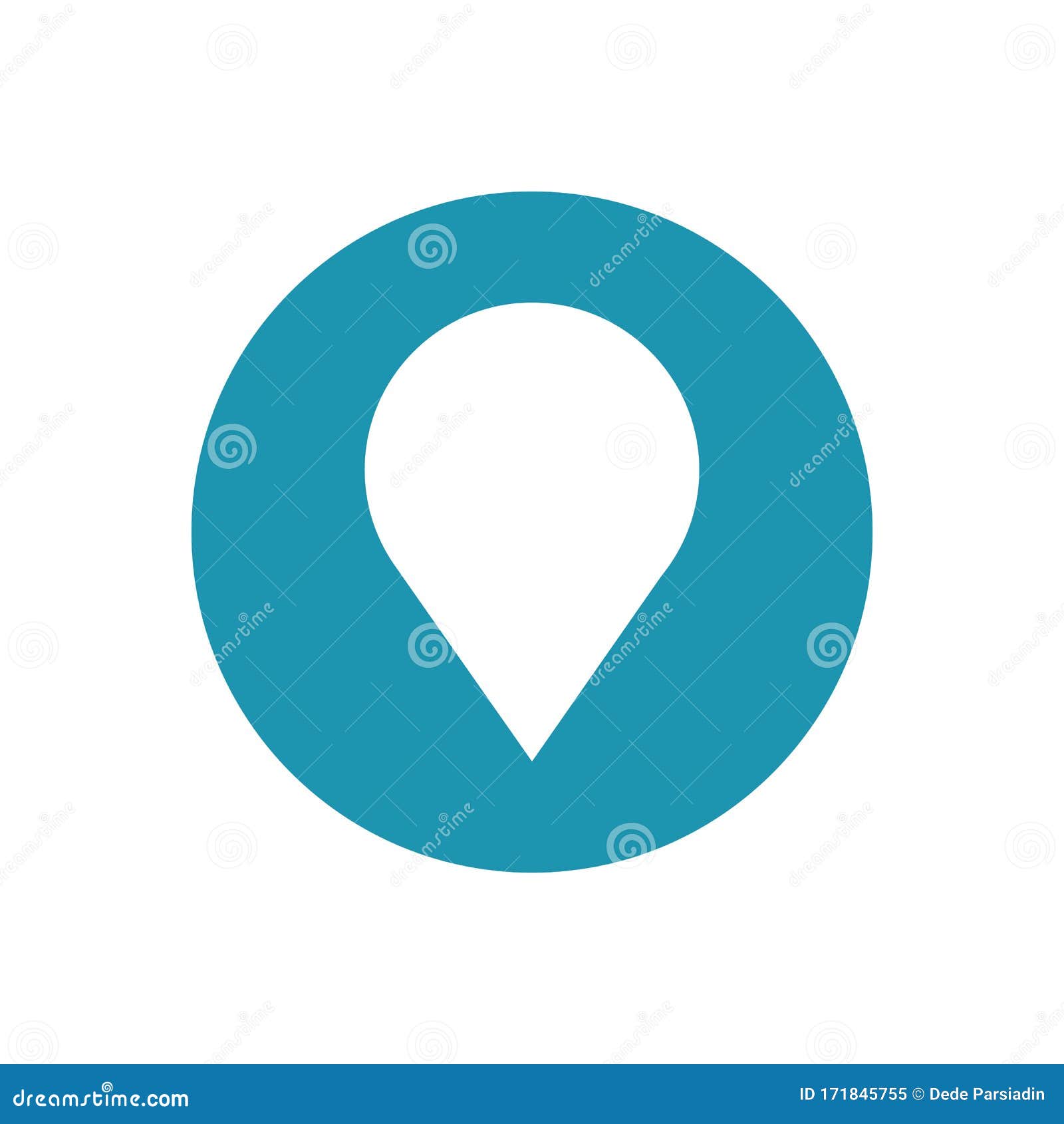 Map Point Location Pin Vector Icon for Mapping and Satellite Allocation ...