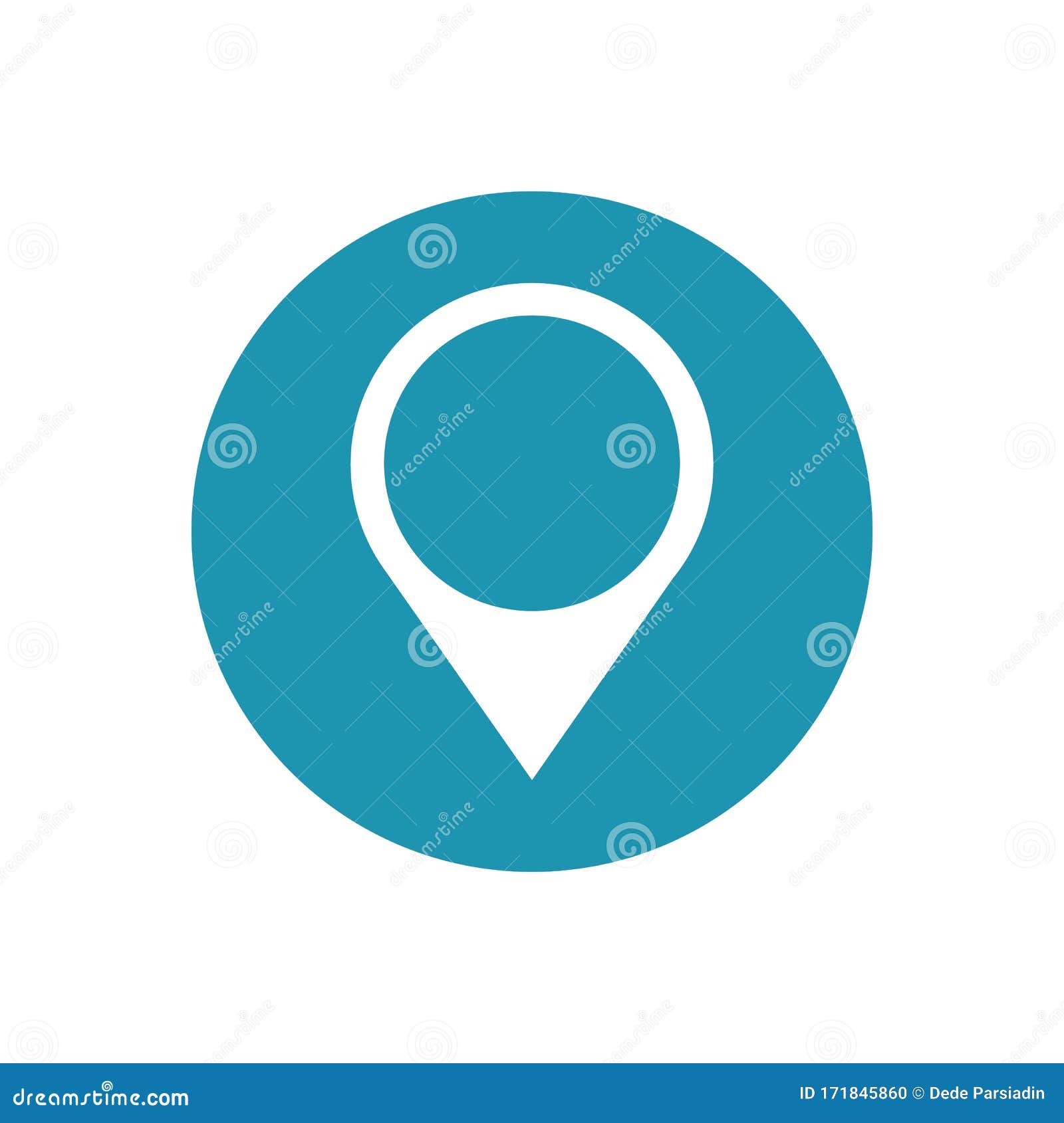 Map Point Location Pin Vector Icon for Mapping and Satellite Allocation ...