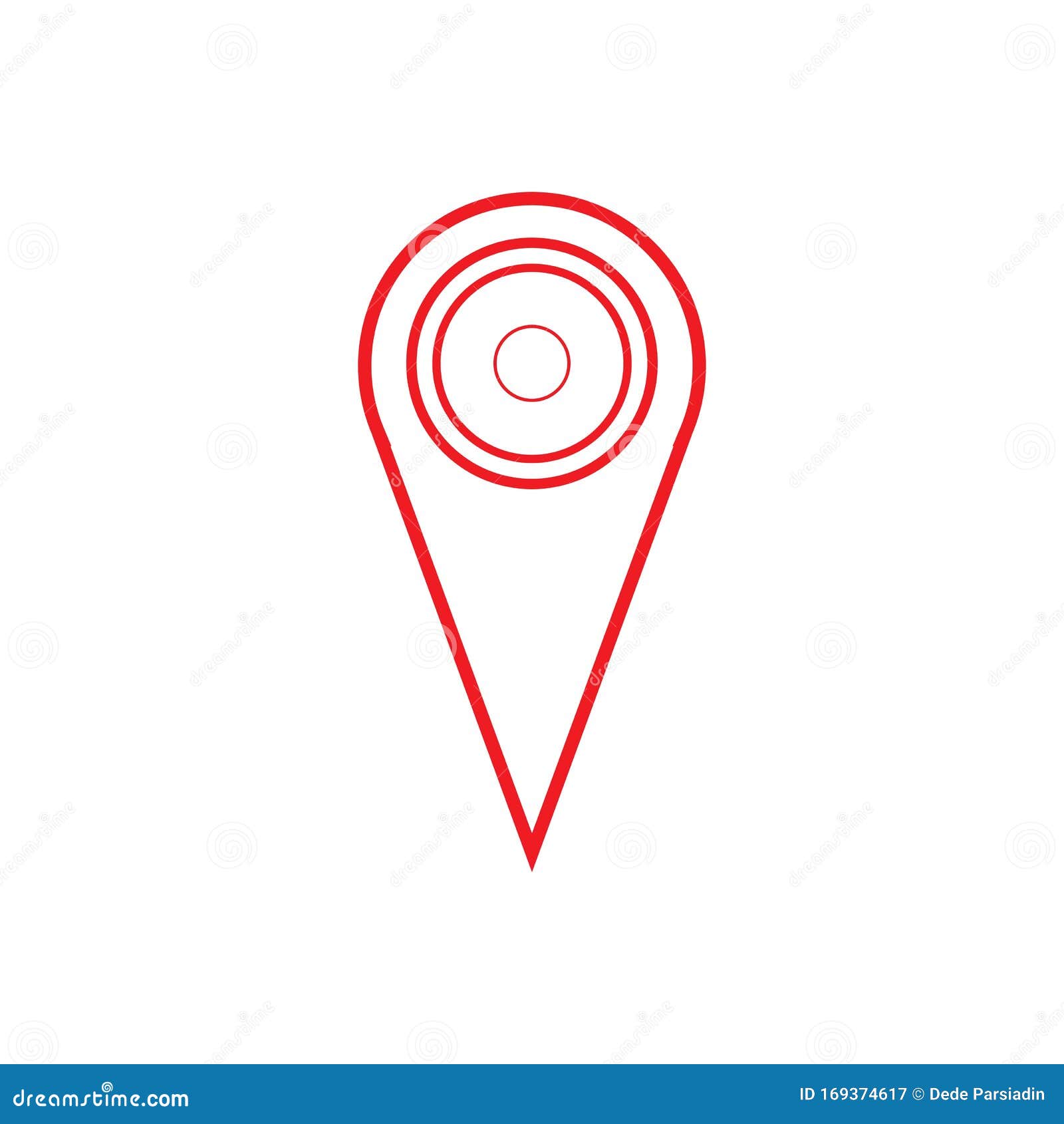 Map Point Location Pin Vector Icon for Mapping and Satellite Allocation ...