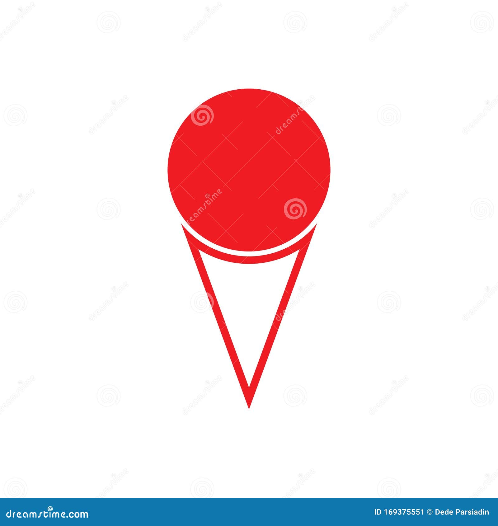 Map Point Location Pin Vector Icon for Mapping and Satellite Allocation ...