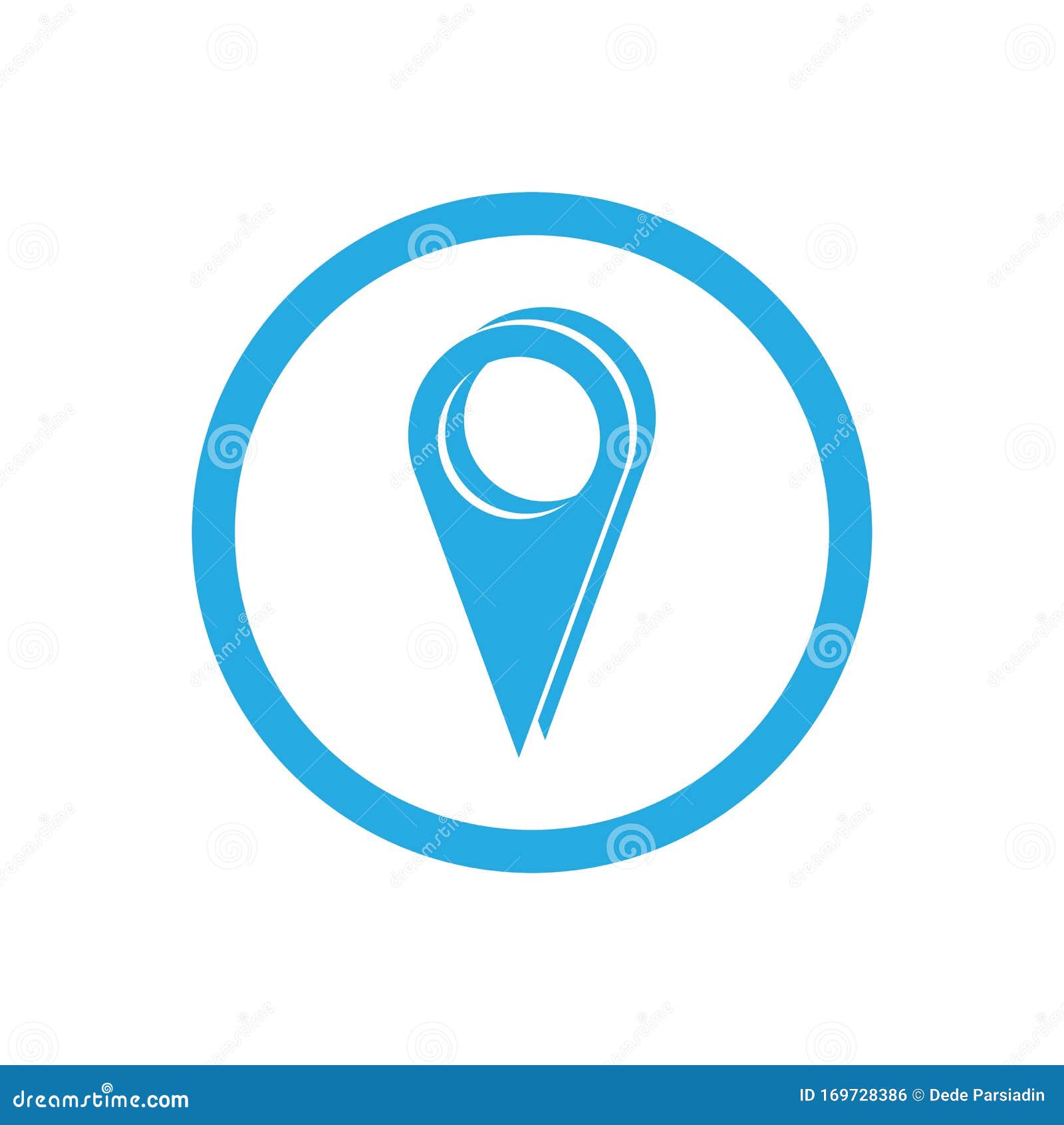 Map Point Location Pin Vector Icon for Mapping and Satellite Allocation ...