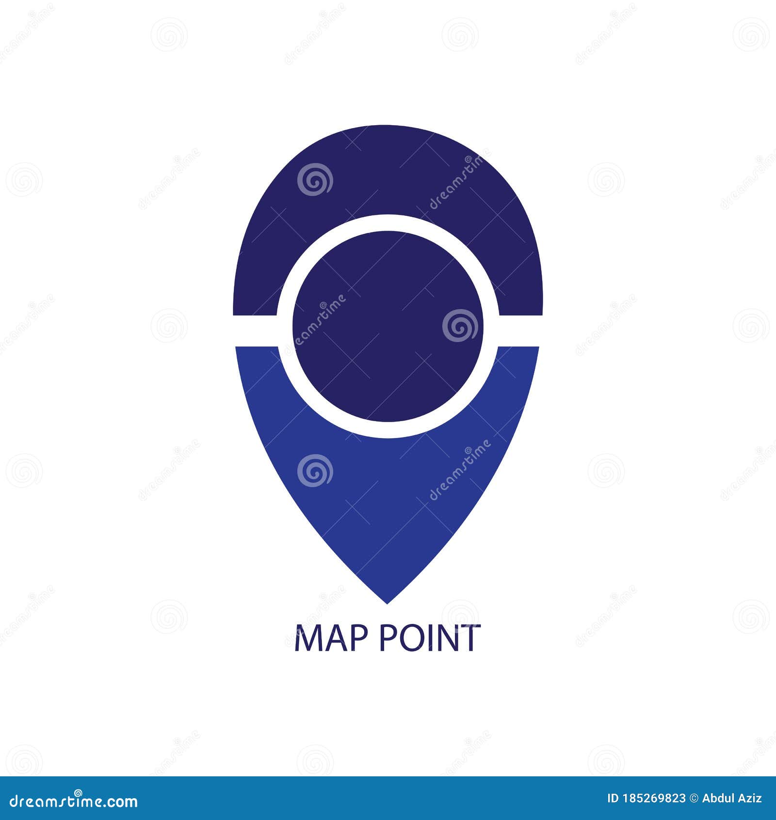 Map point logo vector stock vector. Illustration of system - 185269823