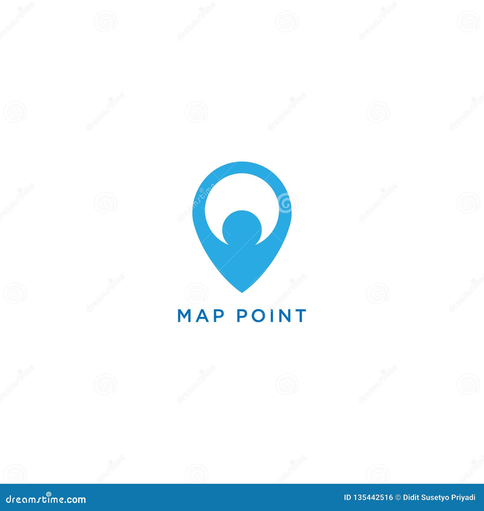Map Point Logo - Vector stock illustration. Illustration of internet ...