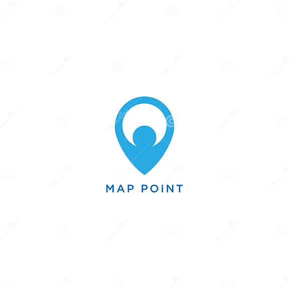 Map Point Logo - Vector stock illustration. Illustration of internet ...