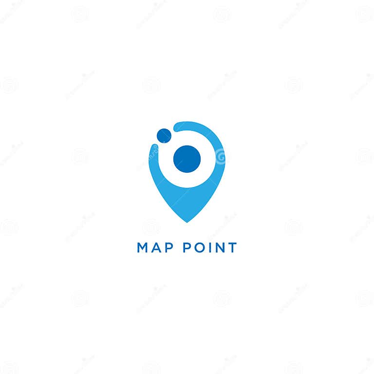 Map Point Logo - Vector stock vector. Illustration of direction - 135442662