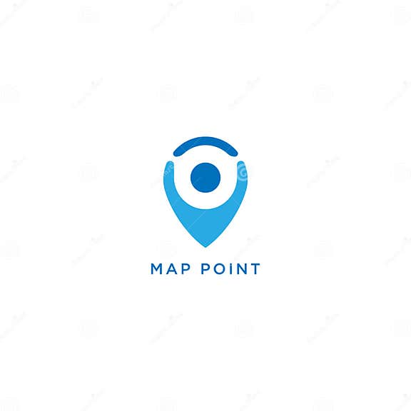 Map Point Logo - Vector stock vector. Illustration of position - 135442811