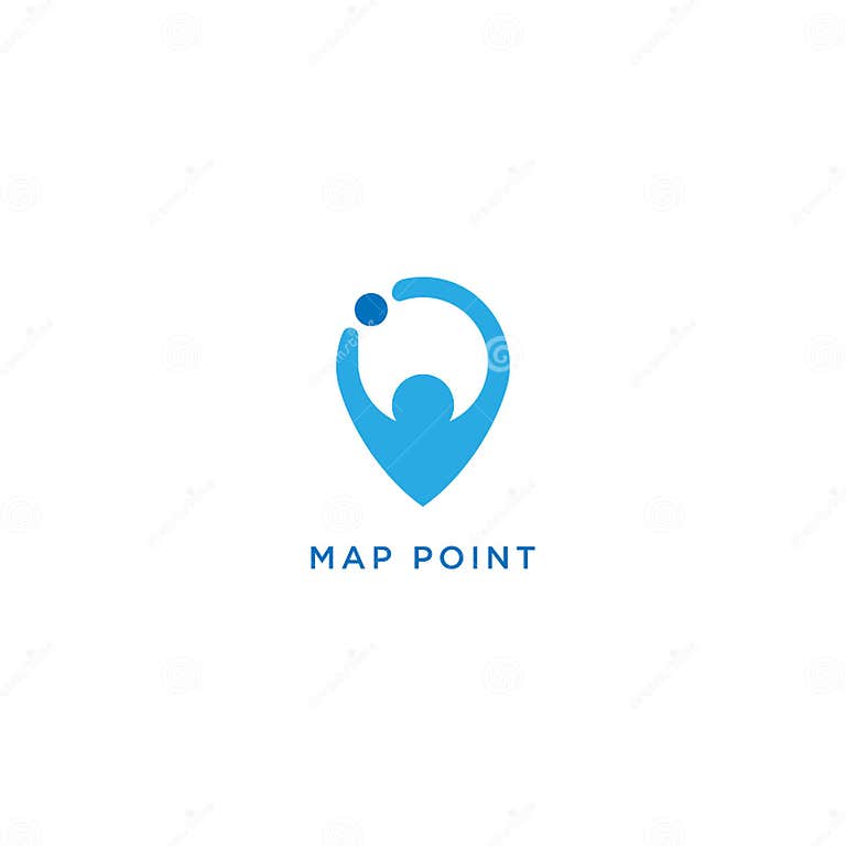 Map Point Logo - Vector stock vector. Illustration of skull - 135442785