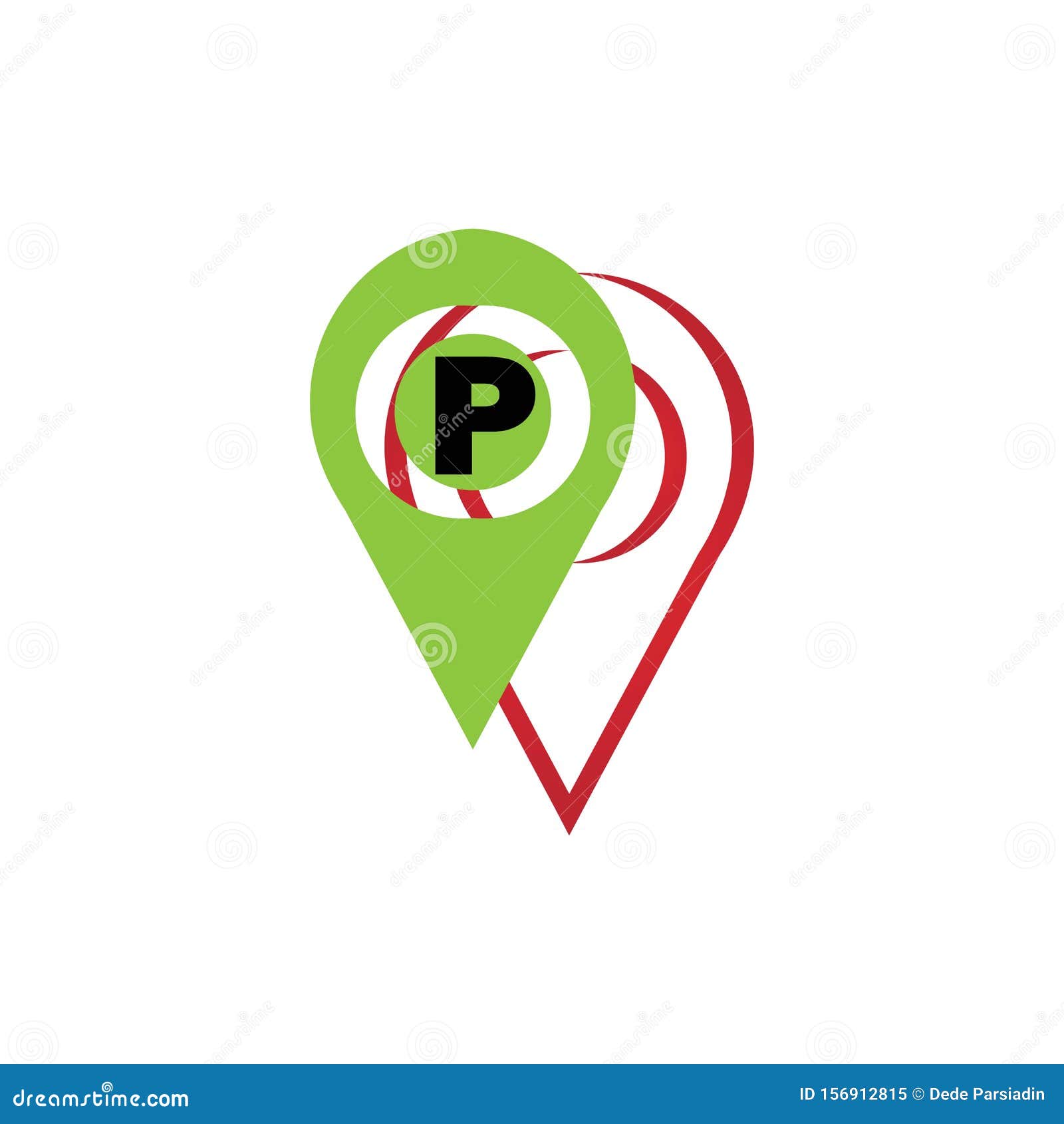Map point parking stock vector. Illustration of marker - 156912815