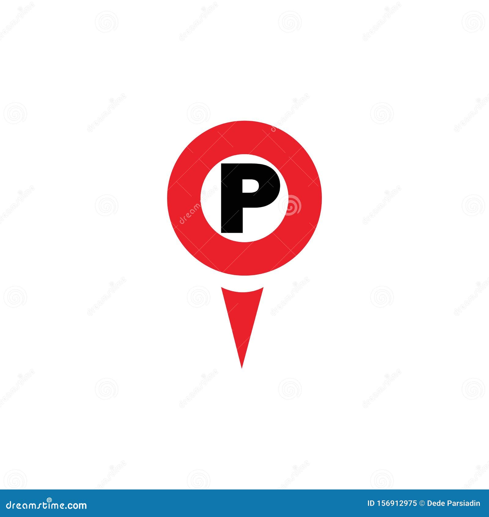 Map point parking stock vector. Illustration of internet - 156912975