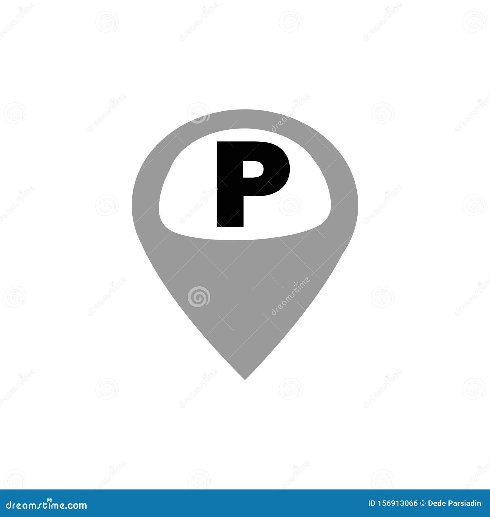 Map point parking stock vector. Illustration of navigation - 156913066