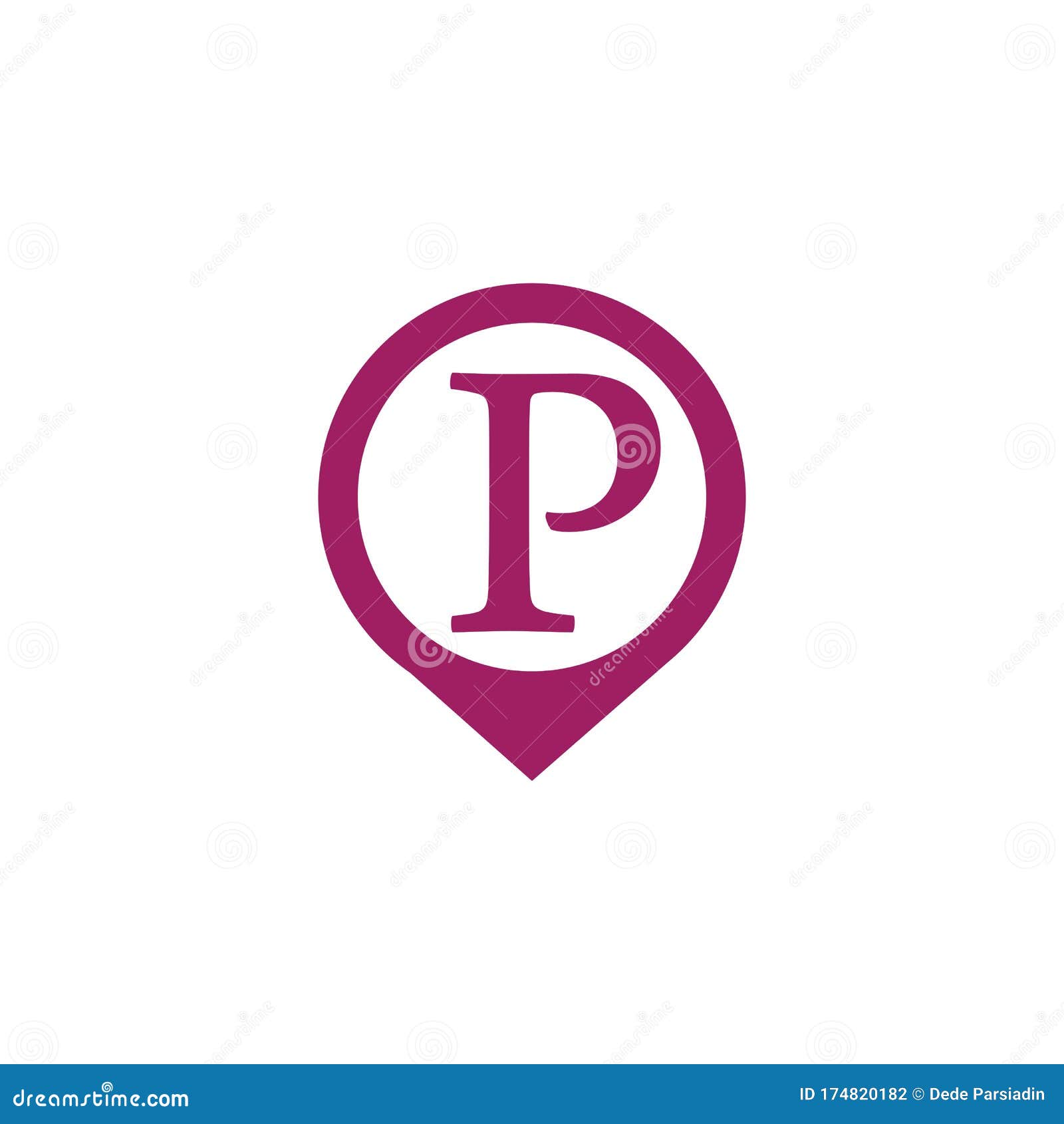 Map point parking stock vector. Illustration of graphics - 174820182