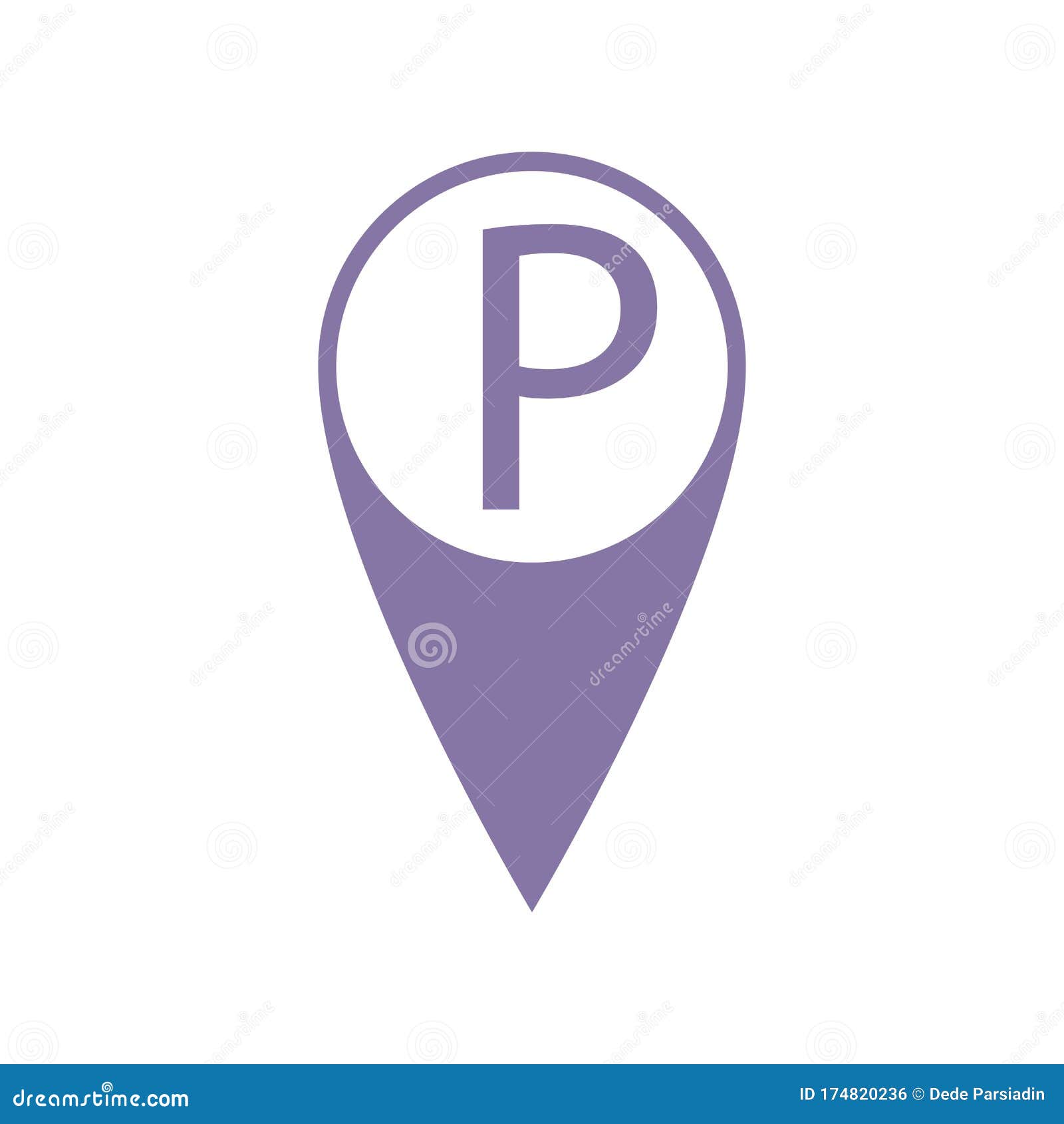 Map point parking stock vector. Illustration of pixel - 174820236