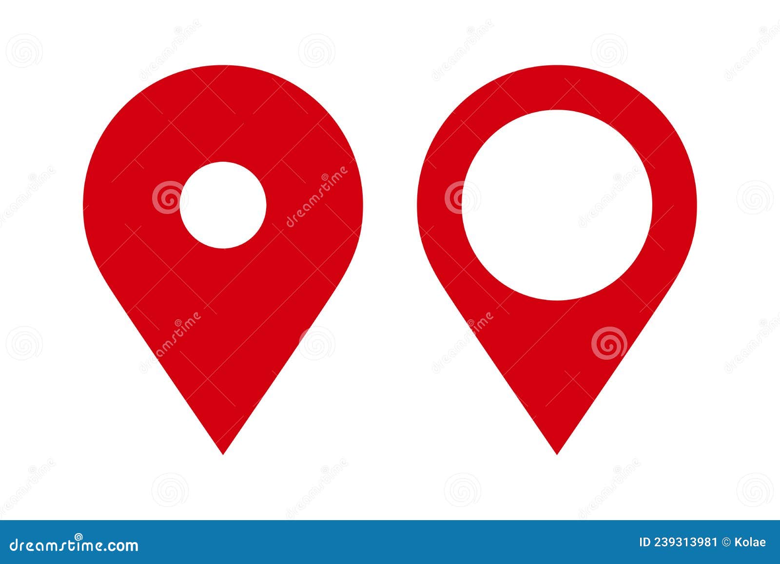 Map point set stock vector. Illustration of graphic - 239313981
