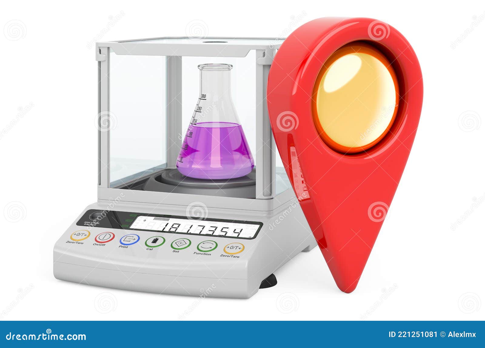 Lab Analytical Scale Vector Illustration | CartoonDealer.com #68854788