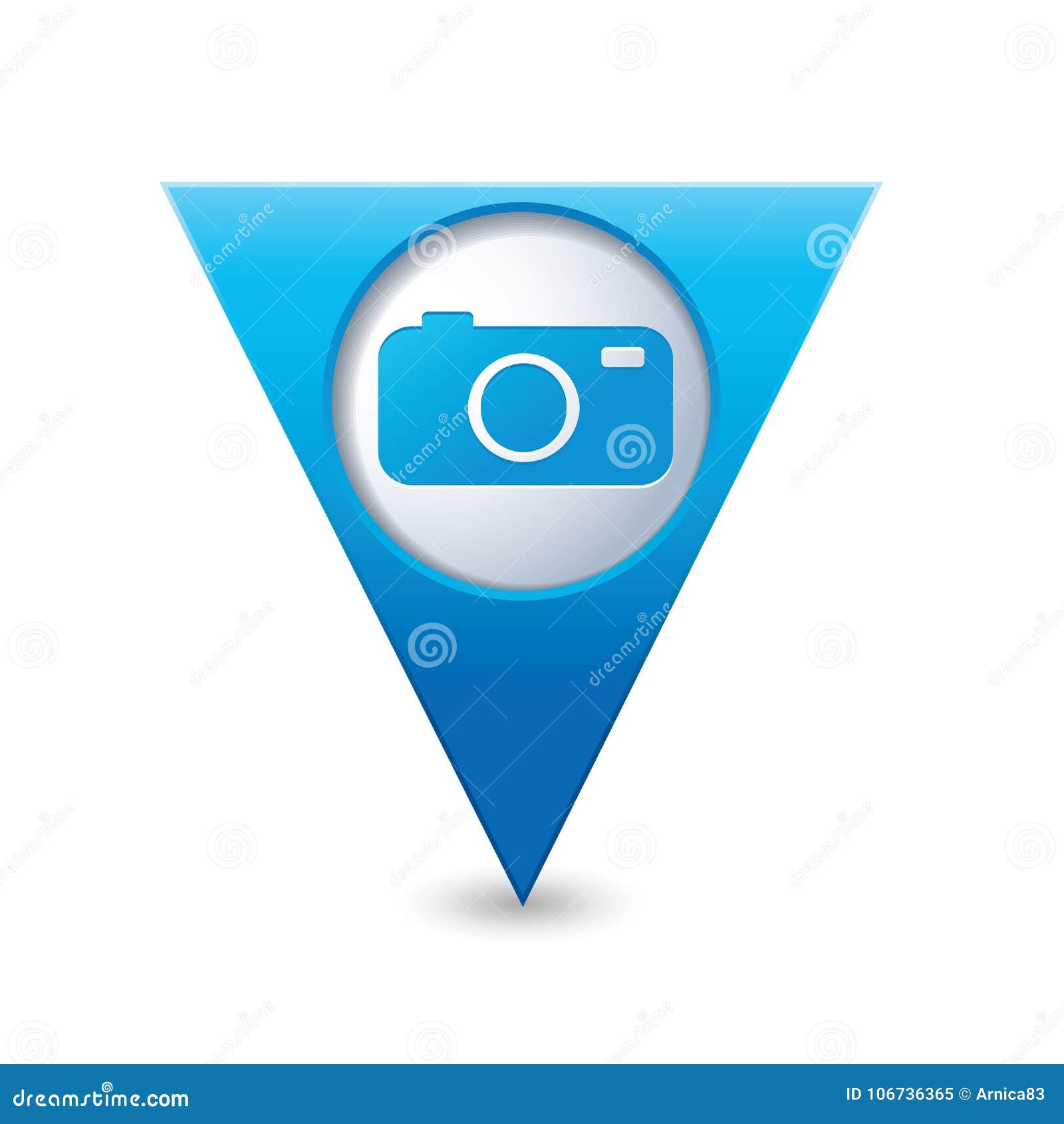 Map Pointer with Camera Icon Stock Vector - Illustration of ...