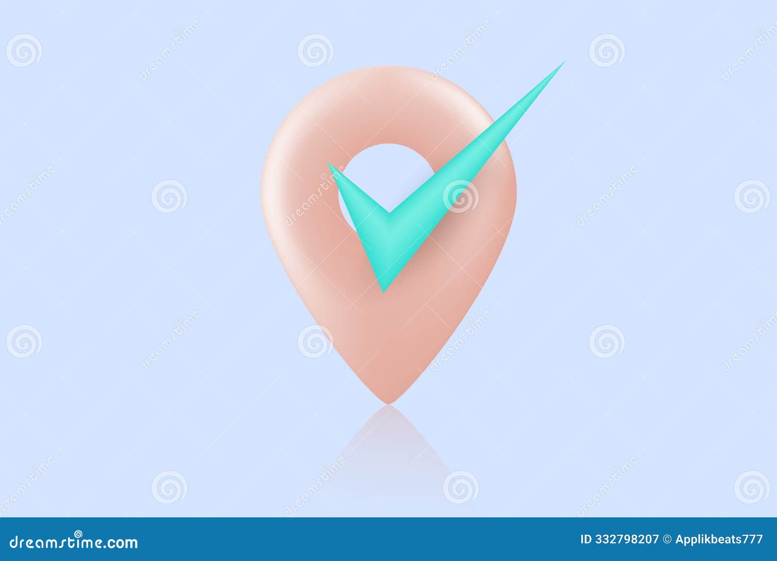 Map Pointer with a Check Mark. Location Pin Symbols Stock Vector ...